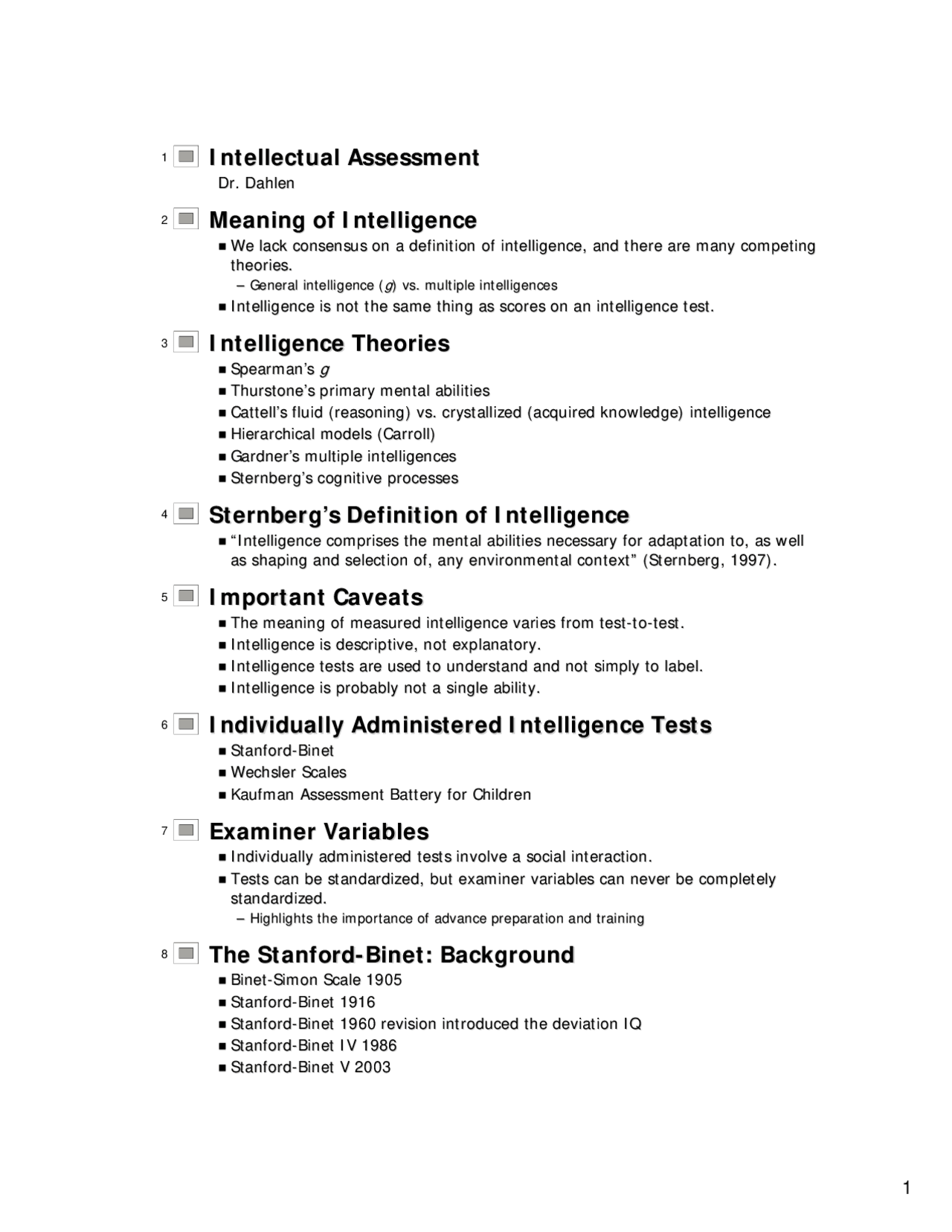 Intellectual Assessment of Intelligence Theories - Exam 3 | PSY 614 ...