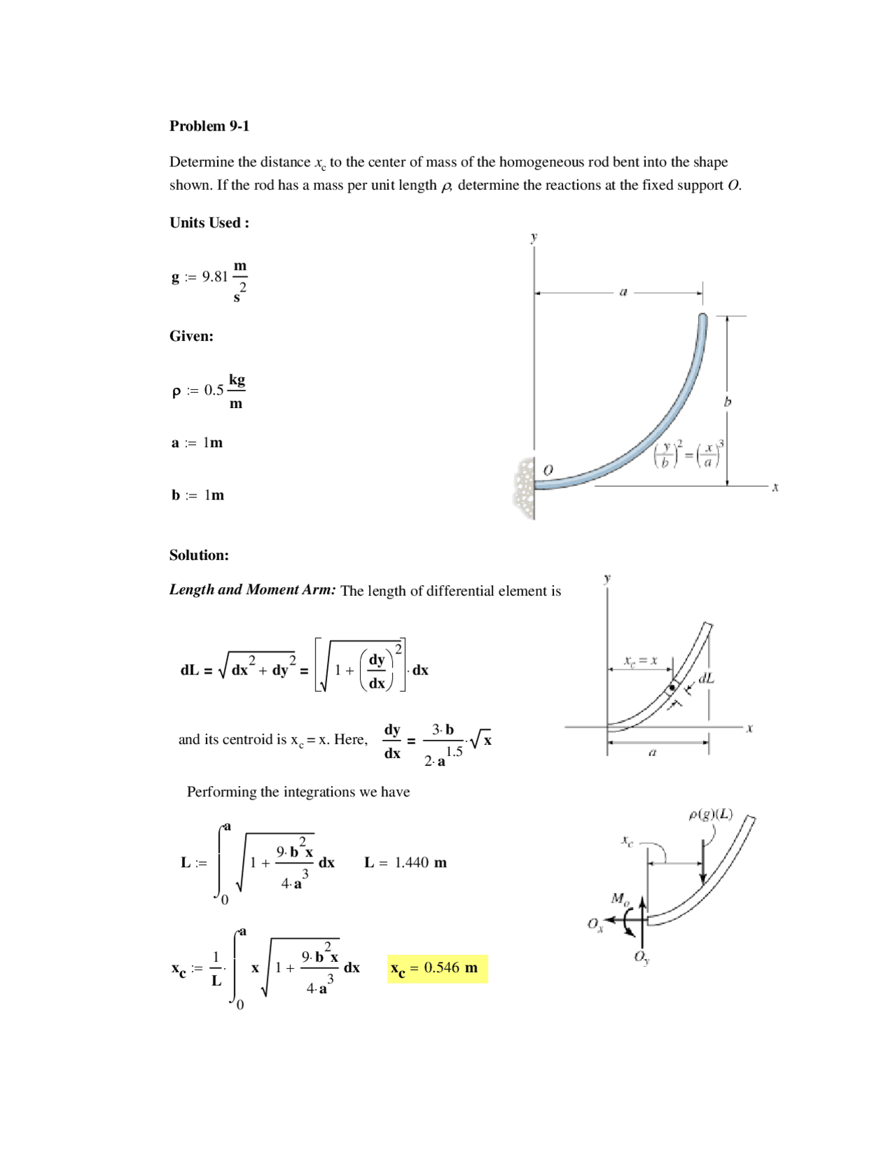 Solution Of Problems On Statics And Dynamics Mech 2110 Docsity