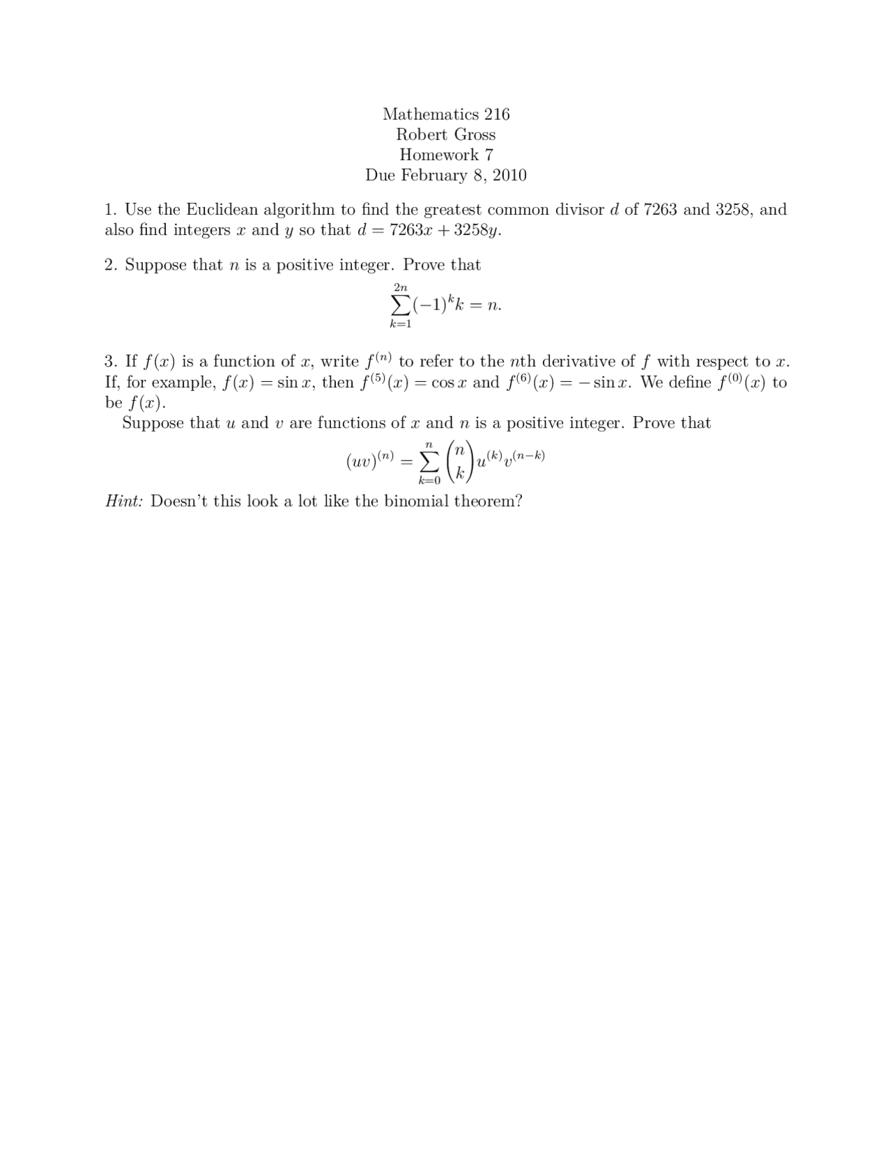 Assignment with Solutions - Introduction to Abstract Mathematics | MT ...