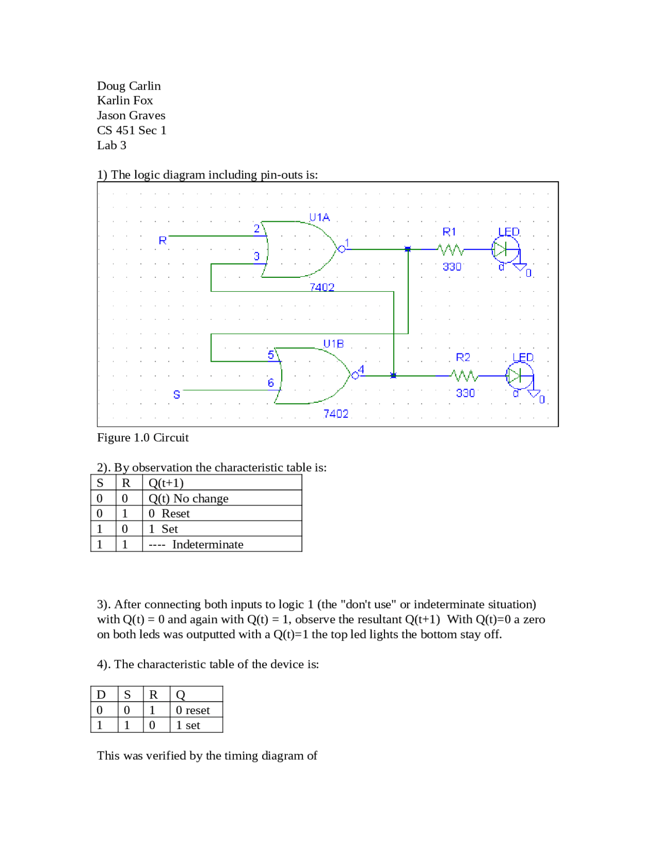 The Logic Diagram - Computer Architecture | CS 451 - Docsity