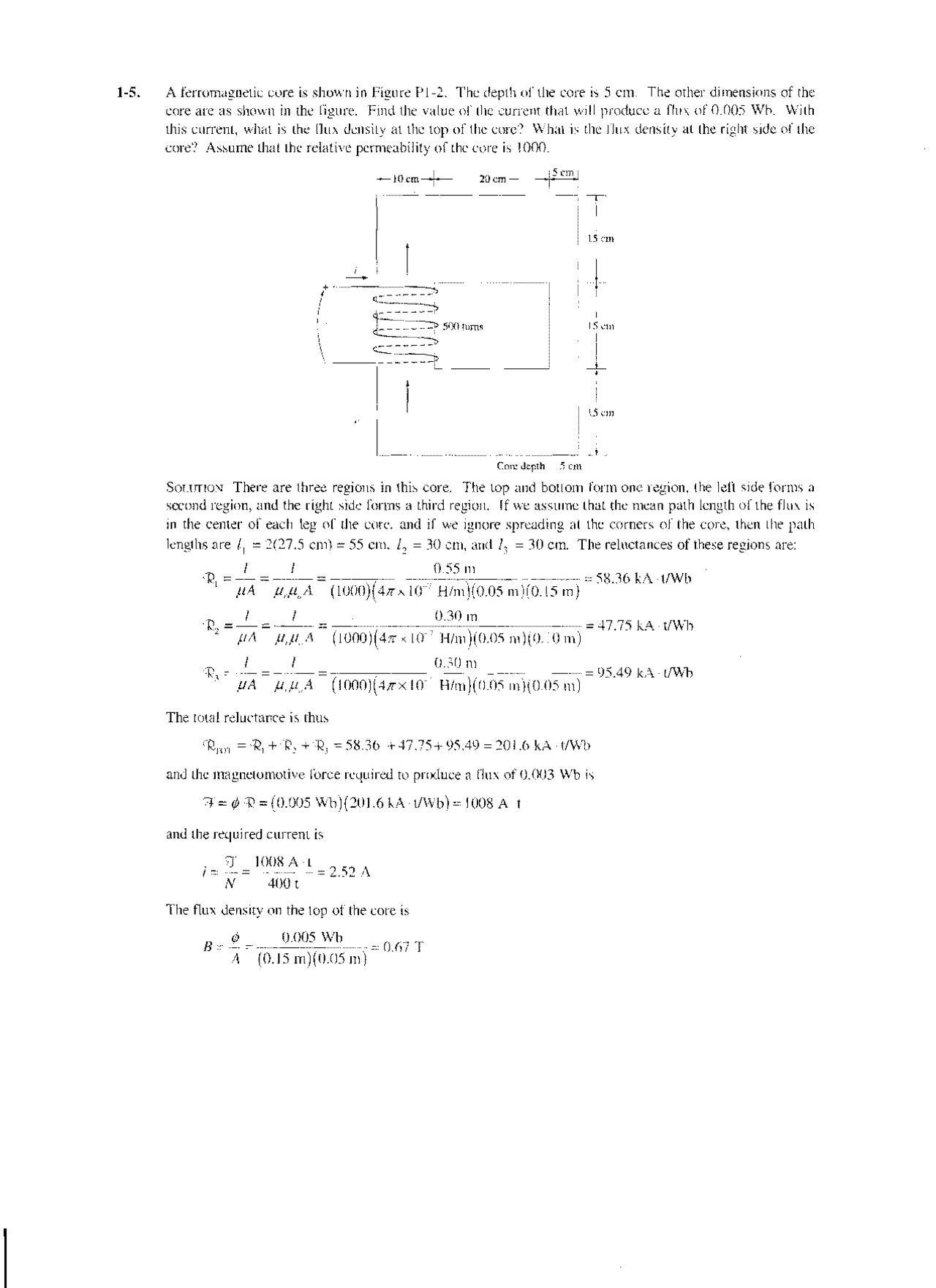 Solved Problems On Electric Machinery Eel 4205 Docsity