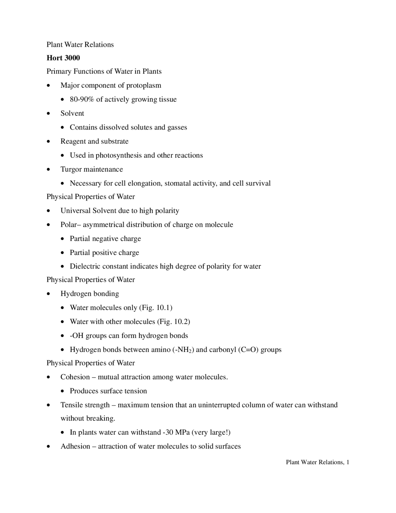 Plant Water Relations: Understanding the Role of Water in Plant Growth ...