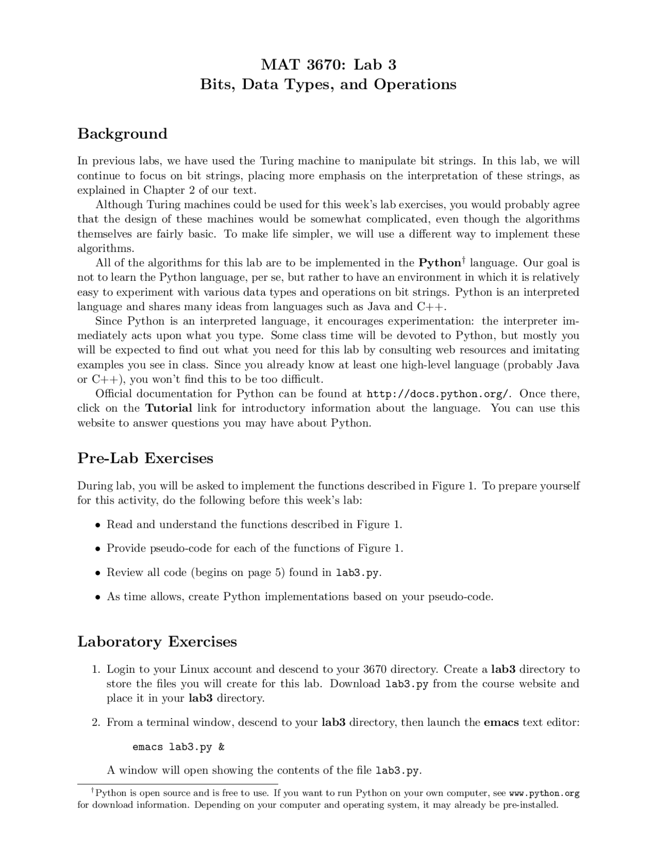 Bits Data Types And Operations Principles Of Computer Systems Mat