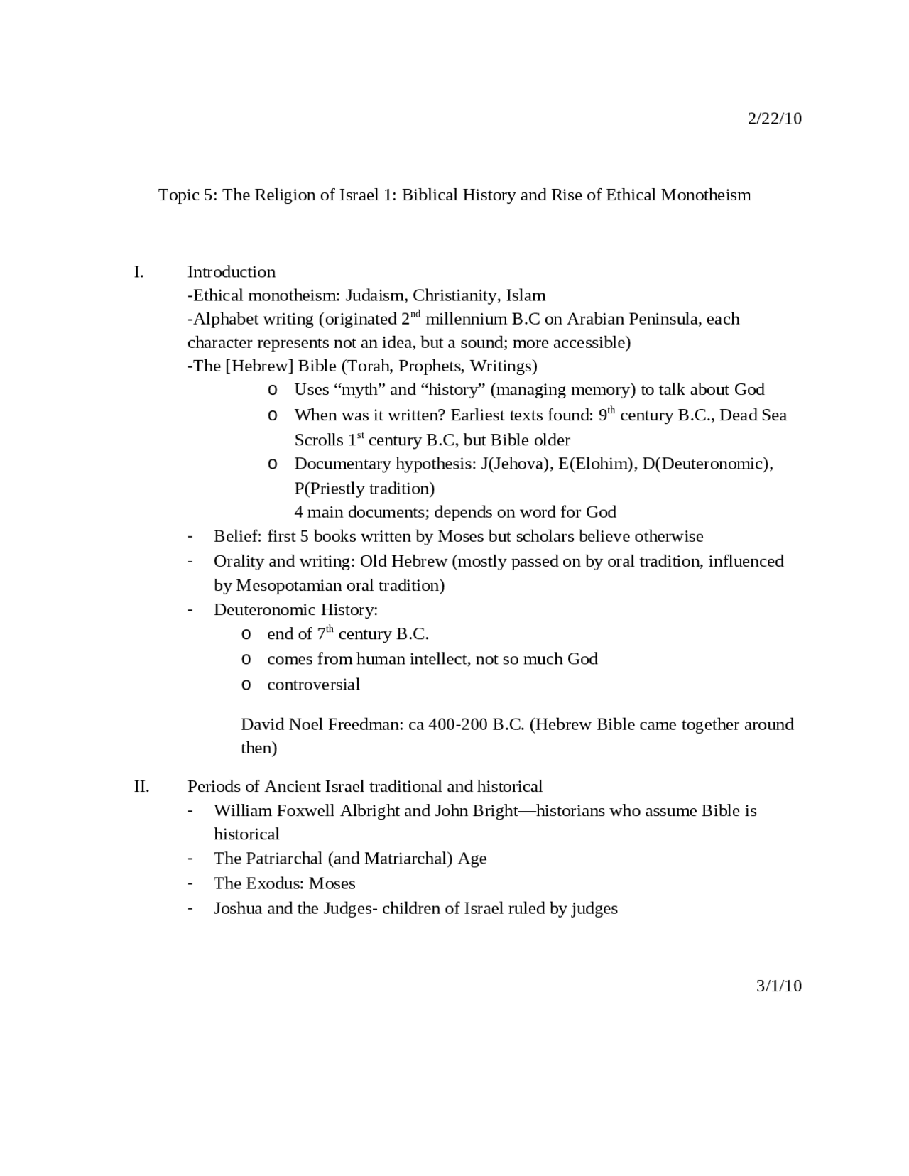 The Religion of Israel, Biblical History and Rise of Ethical Monotheism ...