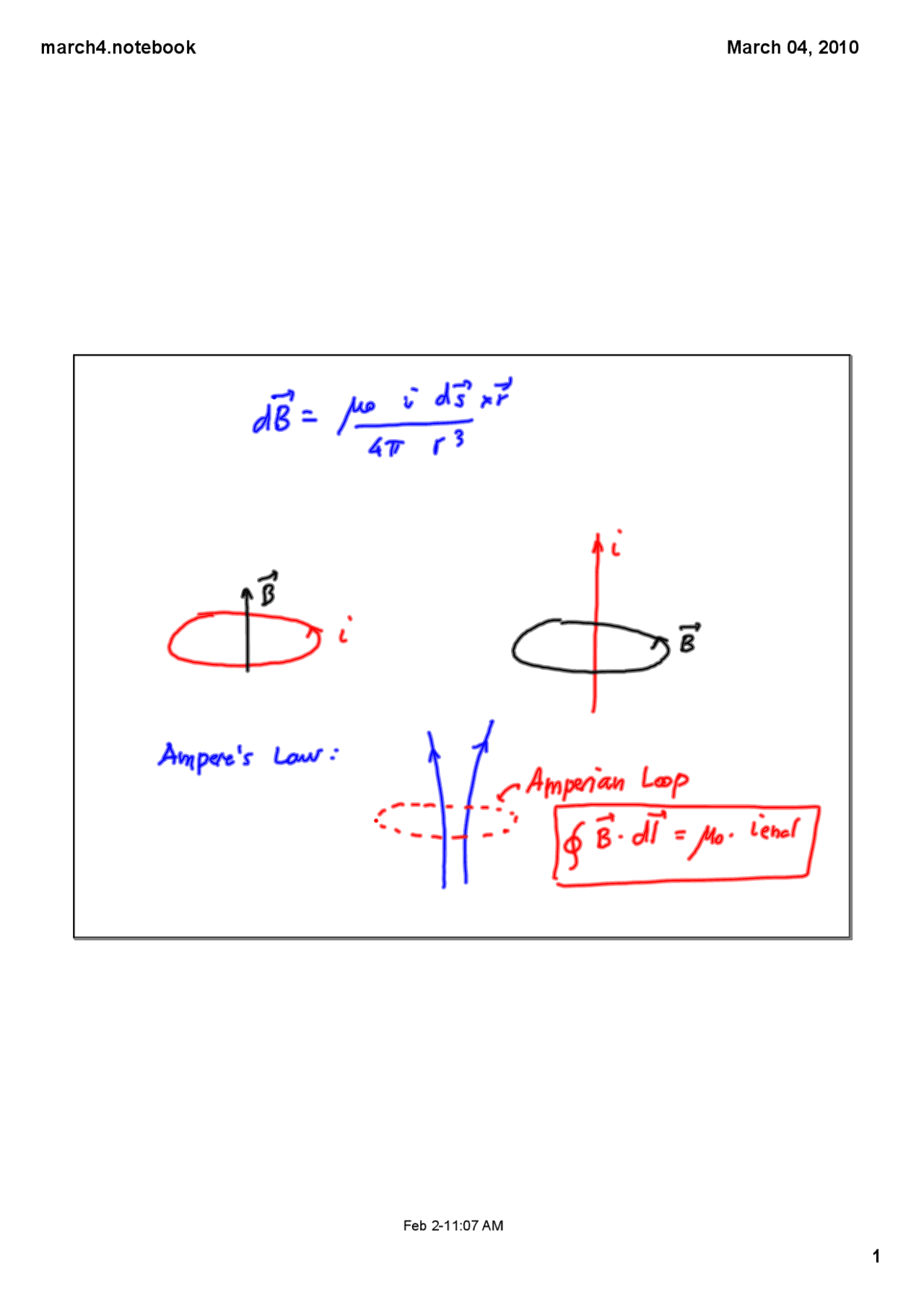 Amperes Law General Physics With Calculus Ph 112 Docsity