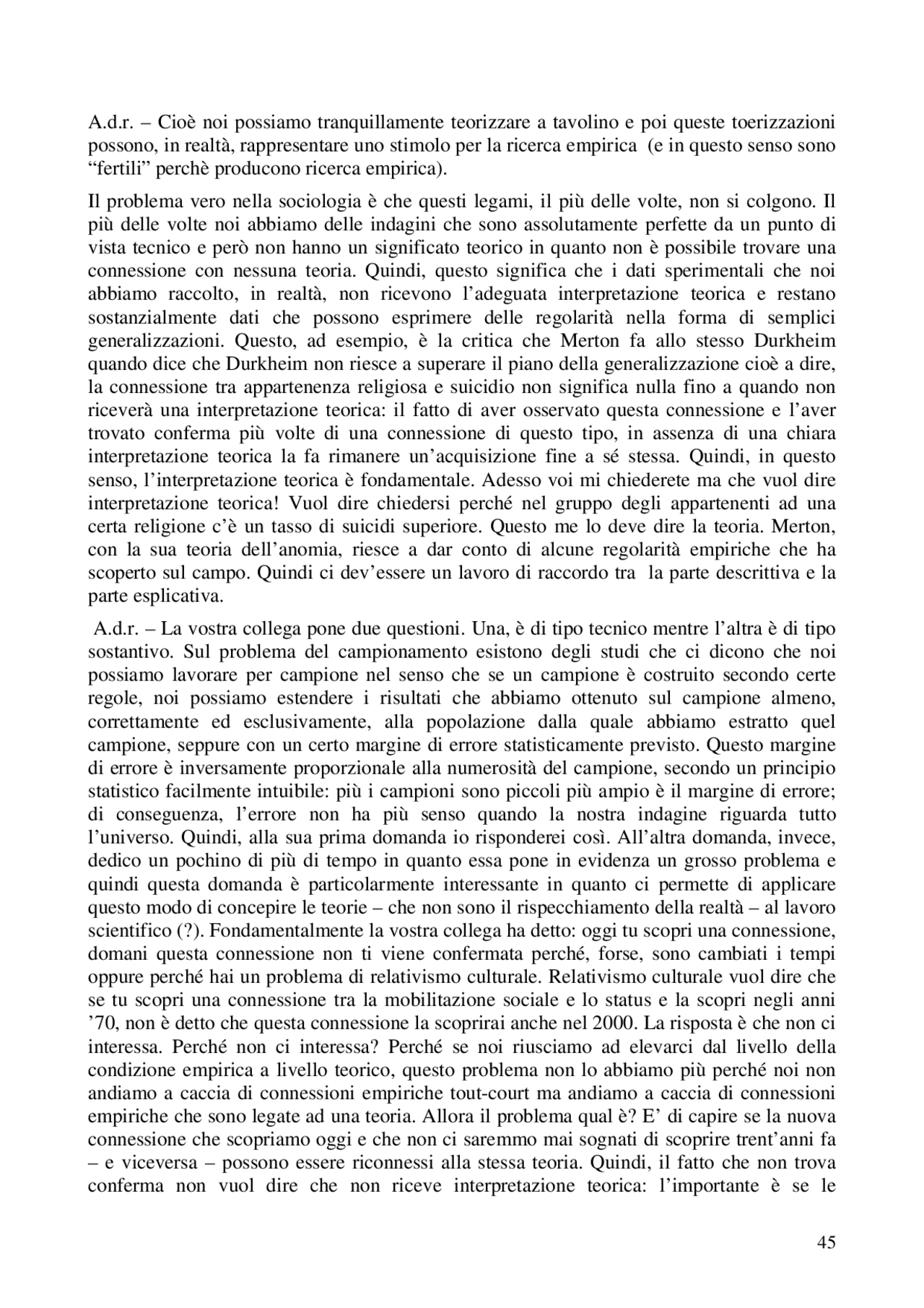 Metodologia Delle Scienze Sociali Appunti Volume 33 Docsity