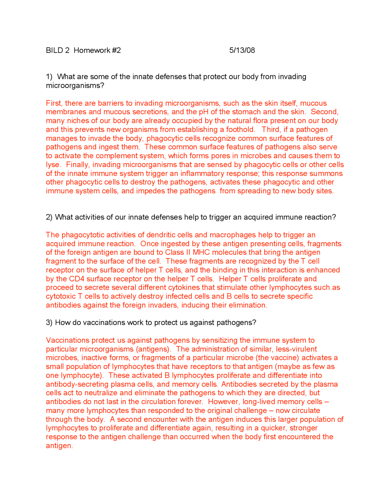 10 Questions With Resolutions Multicellular Life Assignment 2