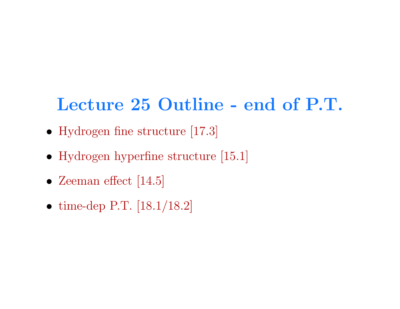 Hydrogen Fine And Hyperfine Structure Zeeman Effect Notes Phys