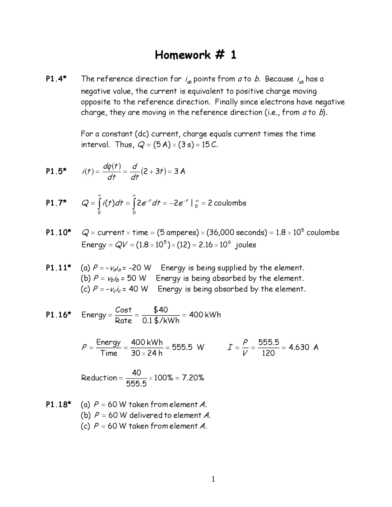Problems For Assignment 1 Electrical And Electronic Circuits Ee 002
