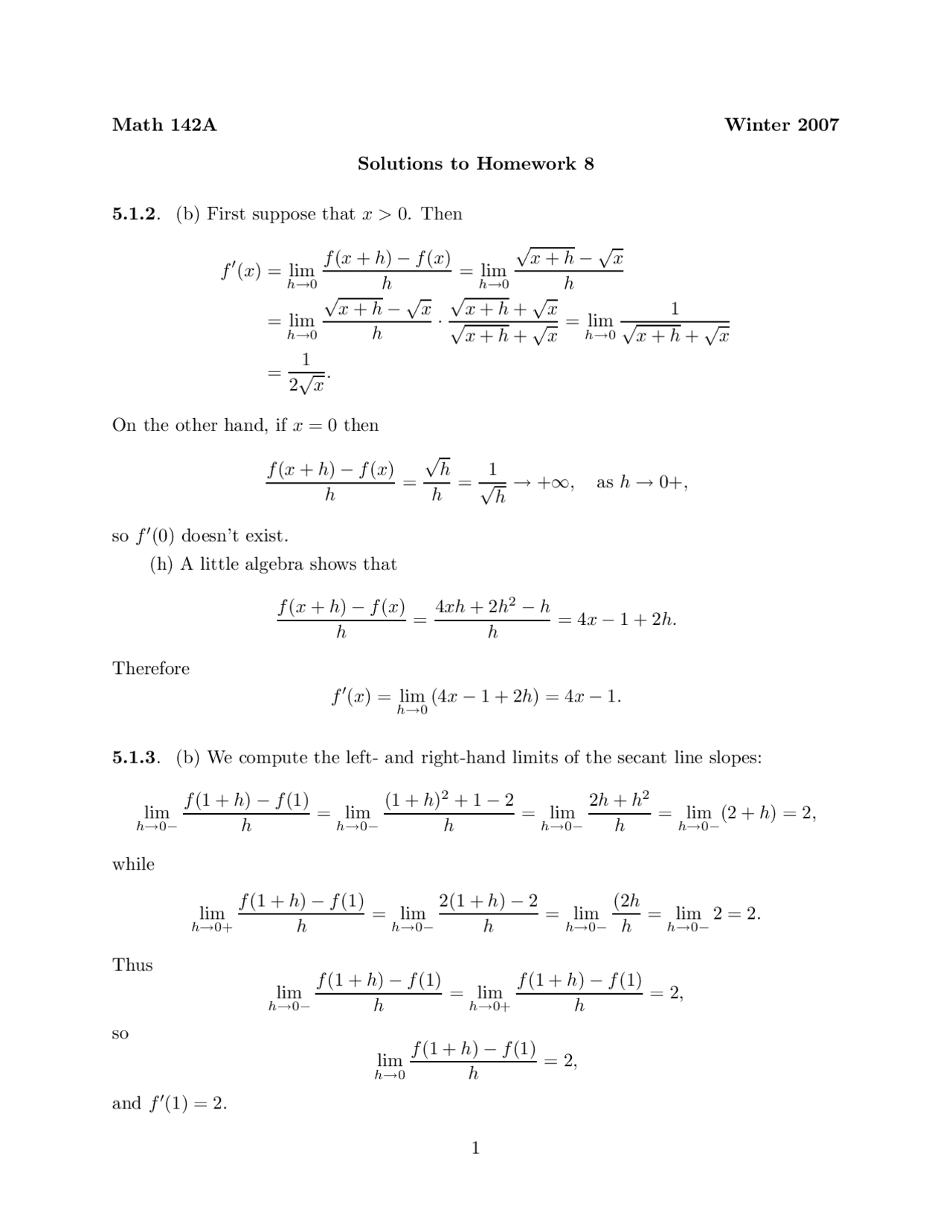 Solutions to Homework 8 | Latin American Short Story | LTSP 142 - Docsity
