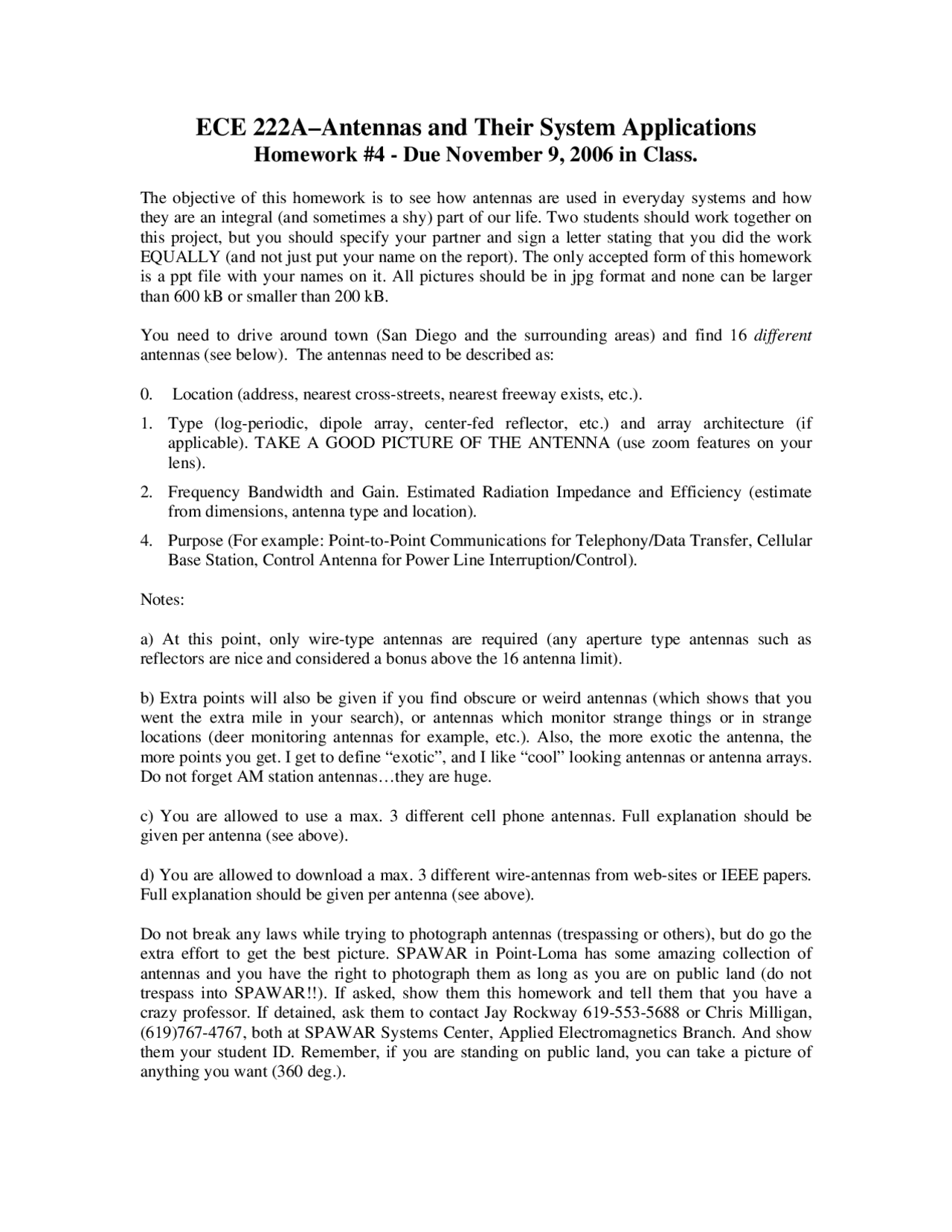 Homework 4 For Antennas And Their System Applications Ece 222c Docsity
