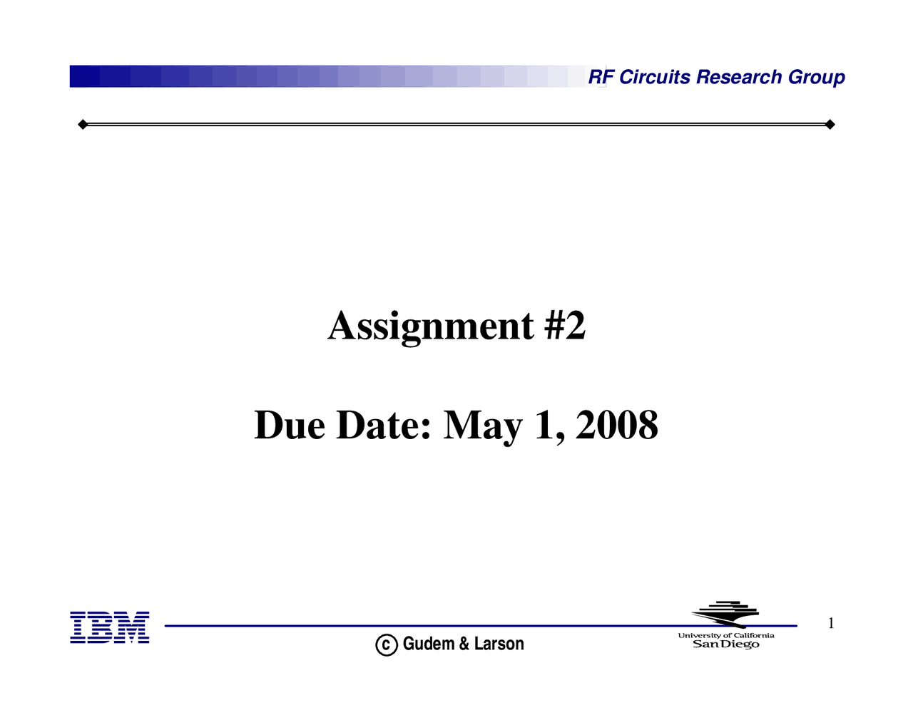 RF Circuits Assignment: Designing a Single Transistor BJT LNA ...
