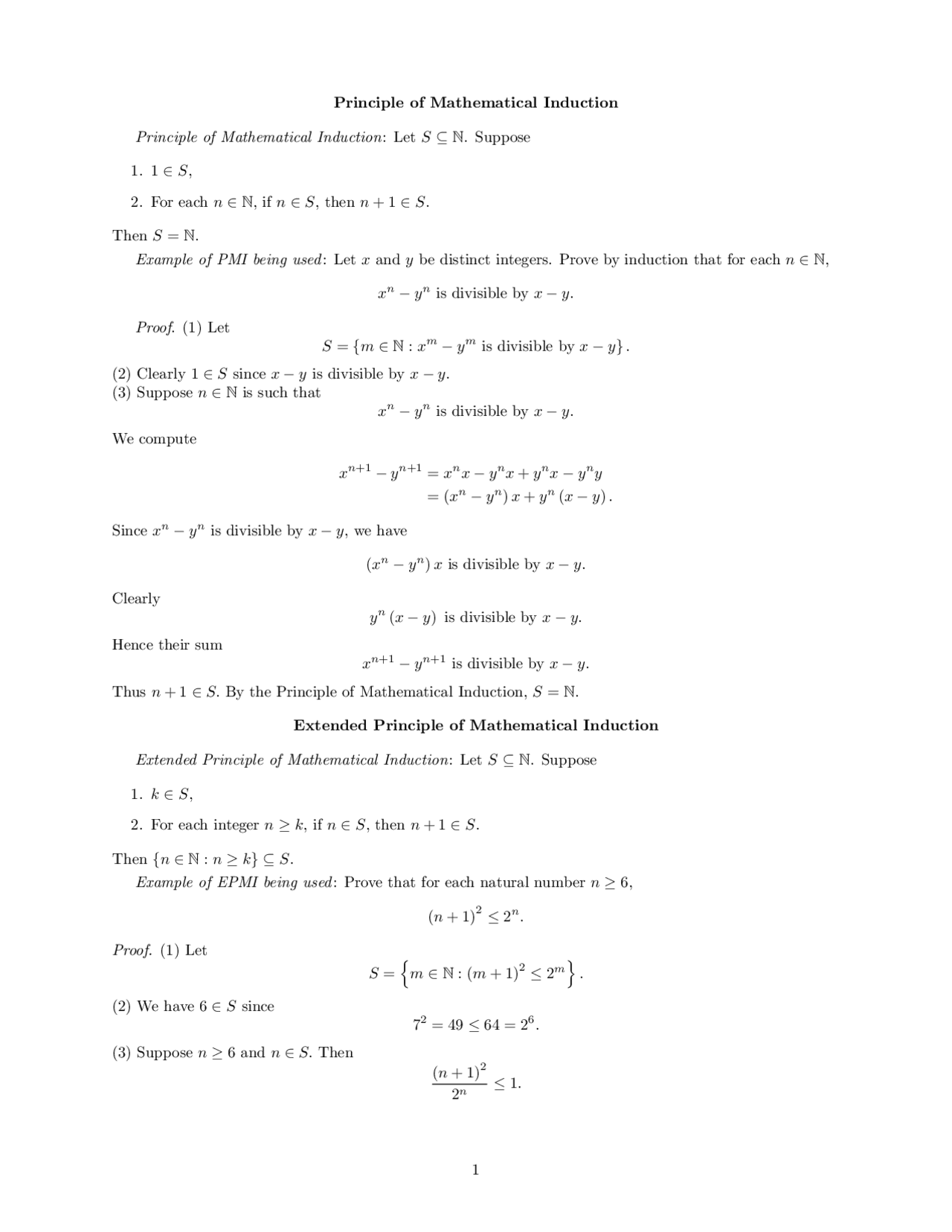 Principles Of Mathematical Induction Mathematical Reasoning MATH Principles Of Mathematical Induction Mathematical Reasoning MATH