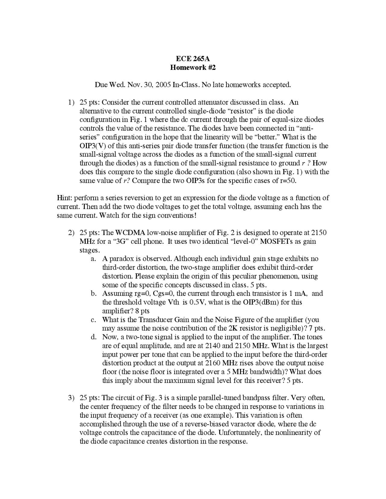 4 Practice Problems On Political Inquiry Homework 2 Poli 30 Docsity