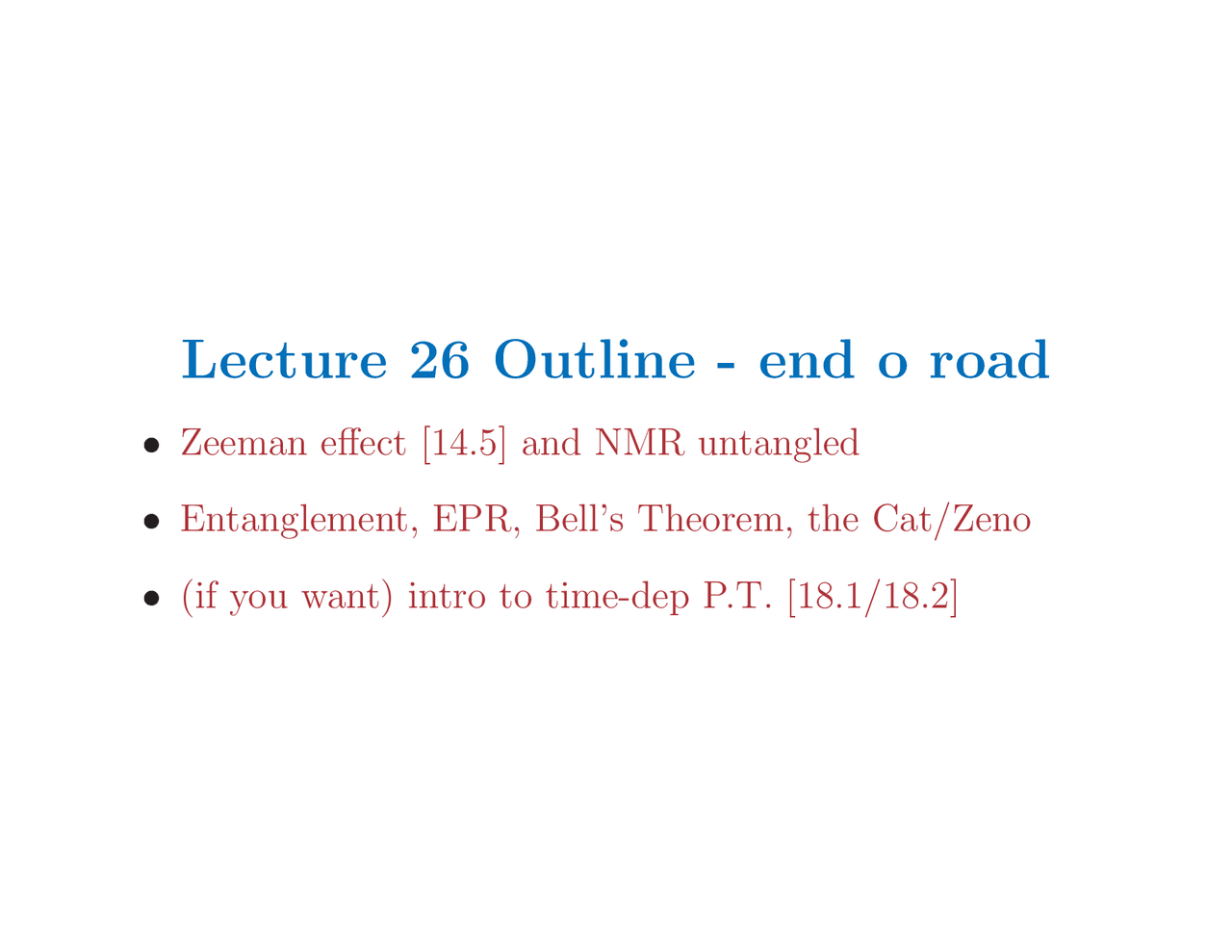 Zeeman Effect and NMR Untangled - Lecture Slides | PHYS 610A - Docsity