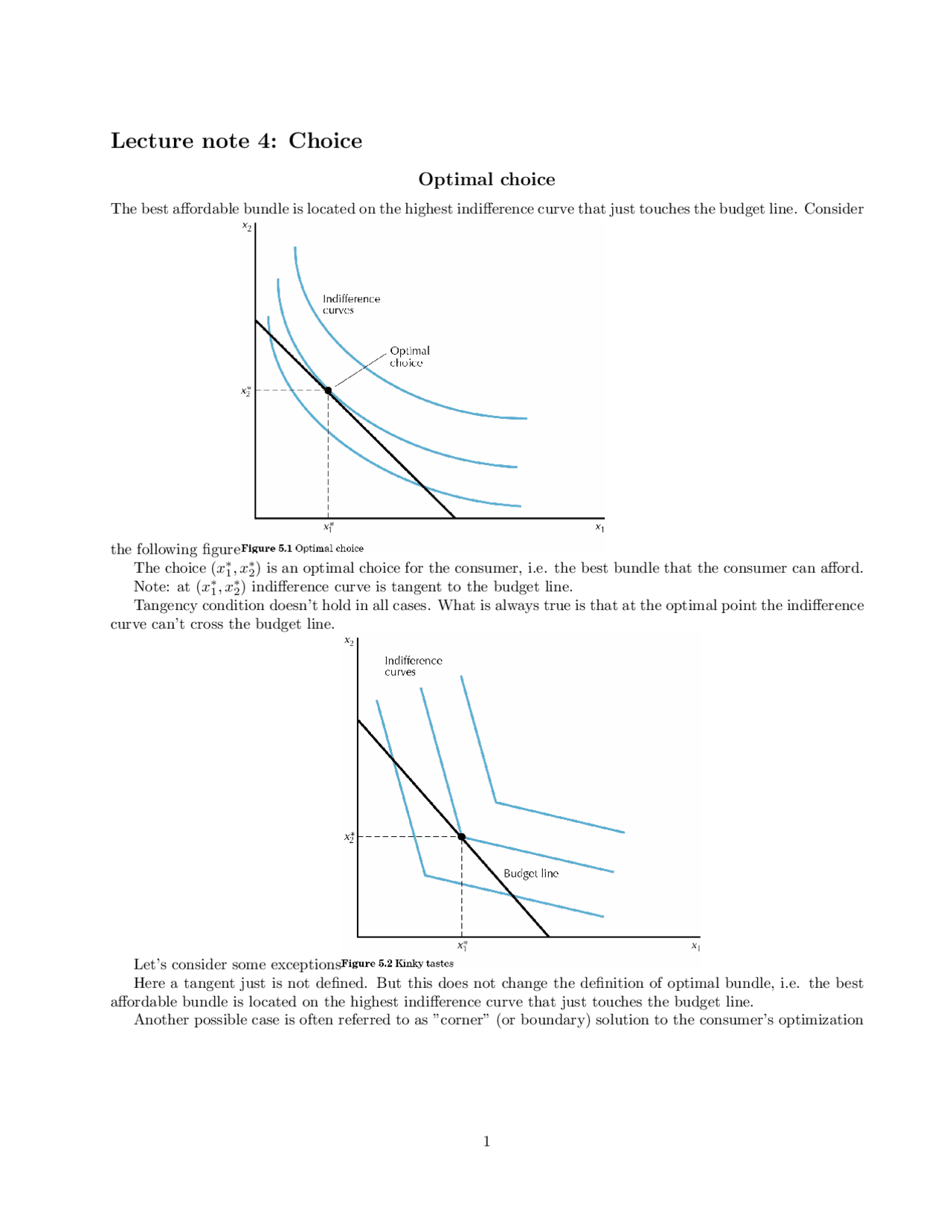 Lecture Notes On Choice Microeconomic Theory Econ 102a Docsity