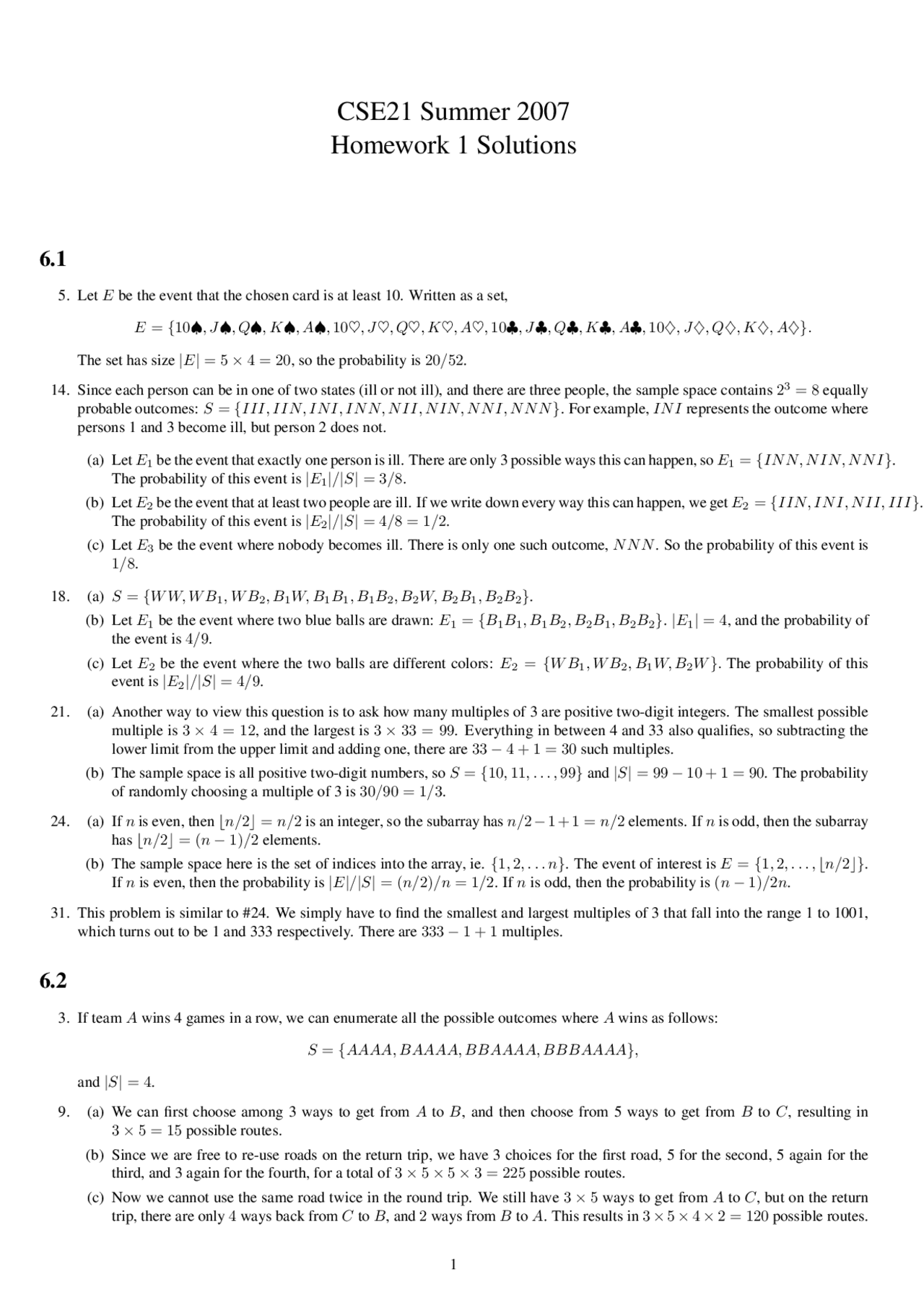 Homework 1 Solutions For Conversation Workshop I Ltsp 21 Docsity