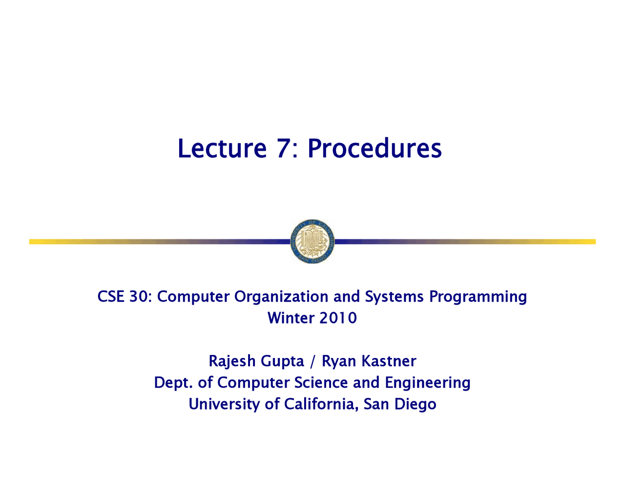 Notes On C Functions Computer Organization And Systems Programming Cse 30 Docsity