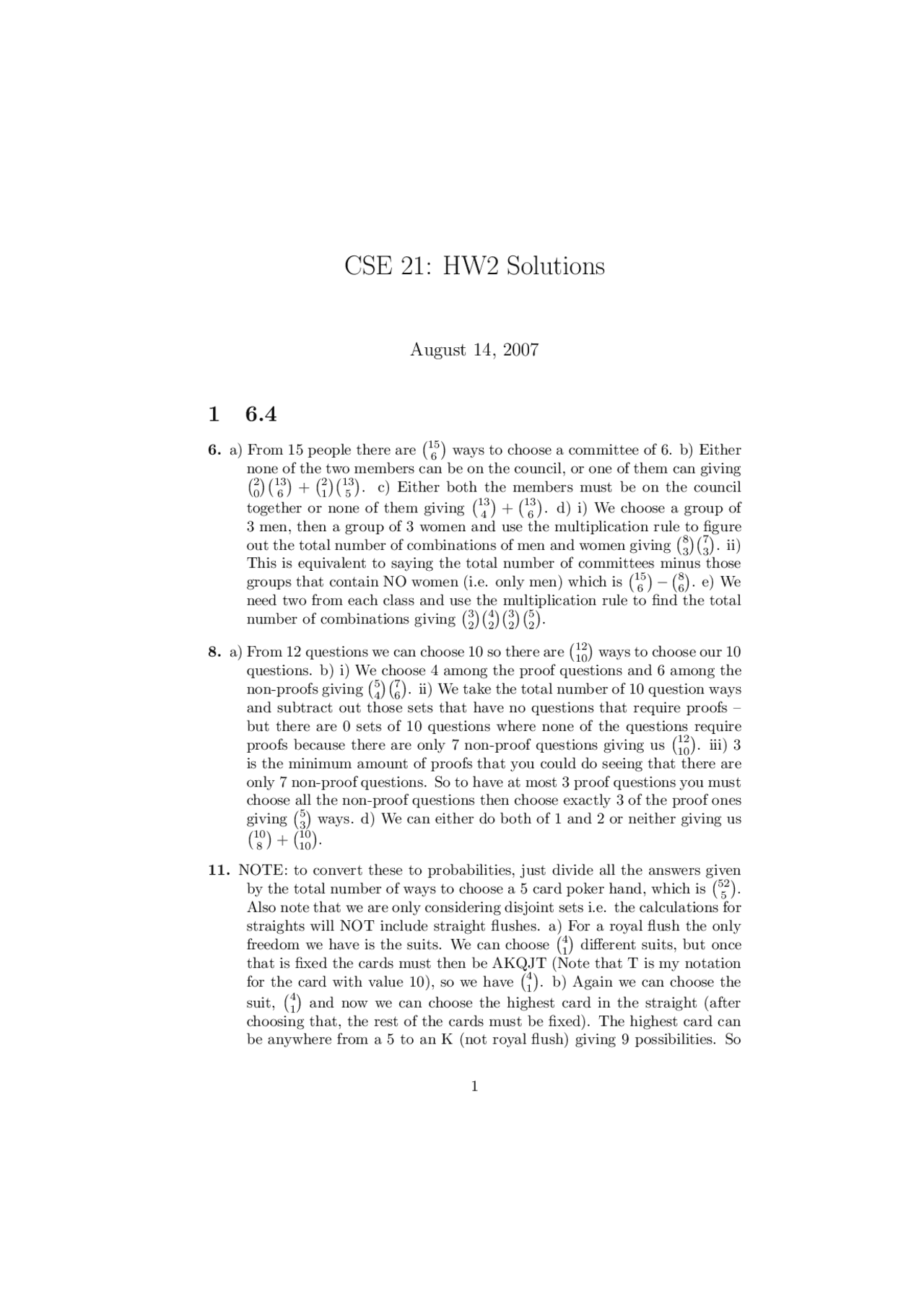 Algorithm And Systems Analysis Homework 2 With Answers Cse 21 Docsity 5402