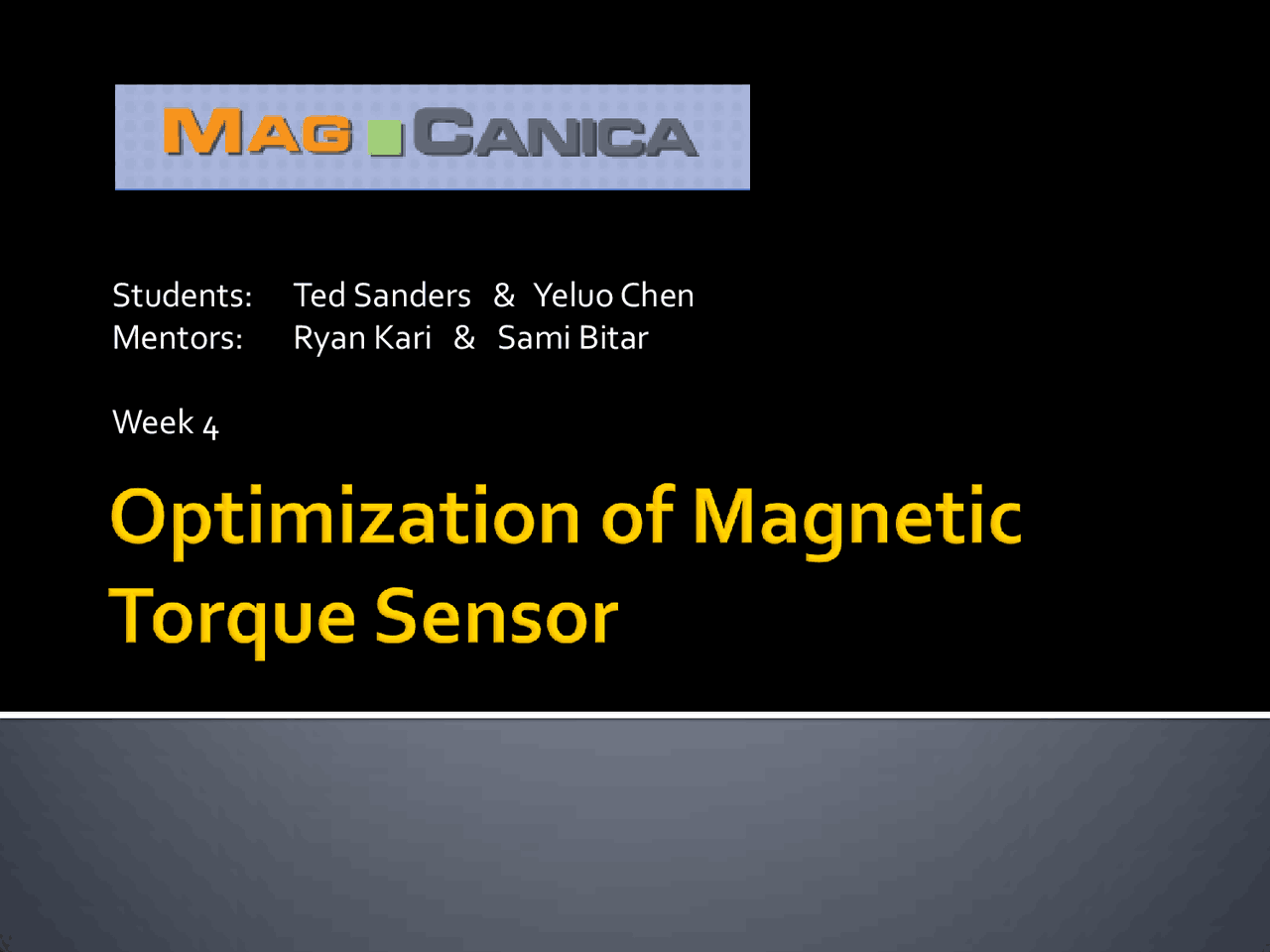 Optimization Of Magnetic Torque Sensor Lecture Slides Ece 191