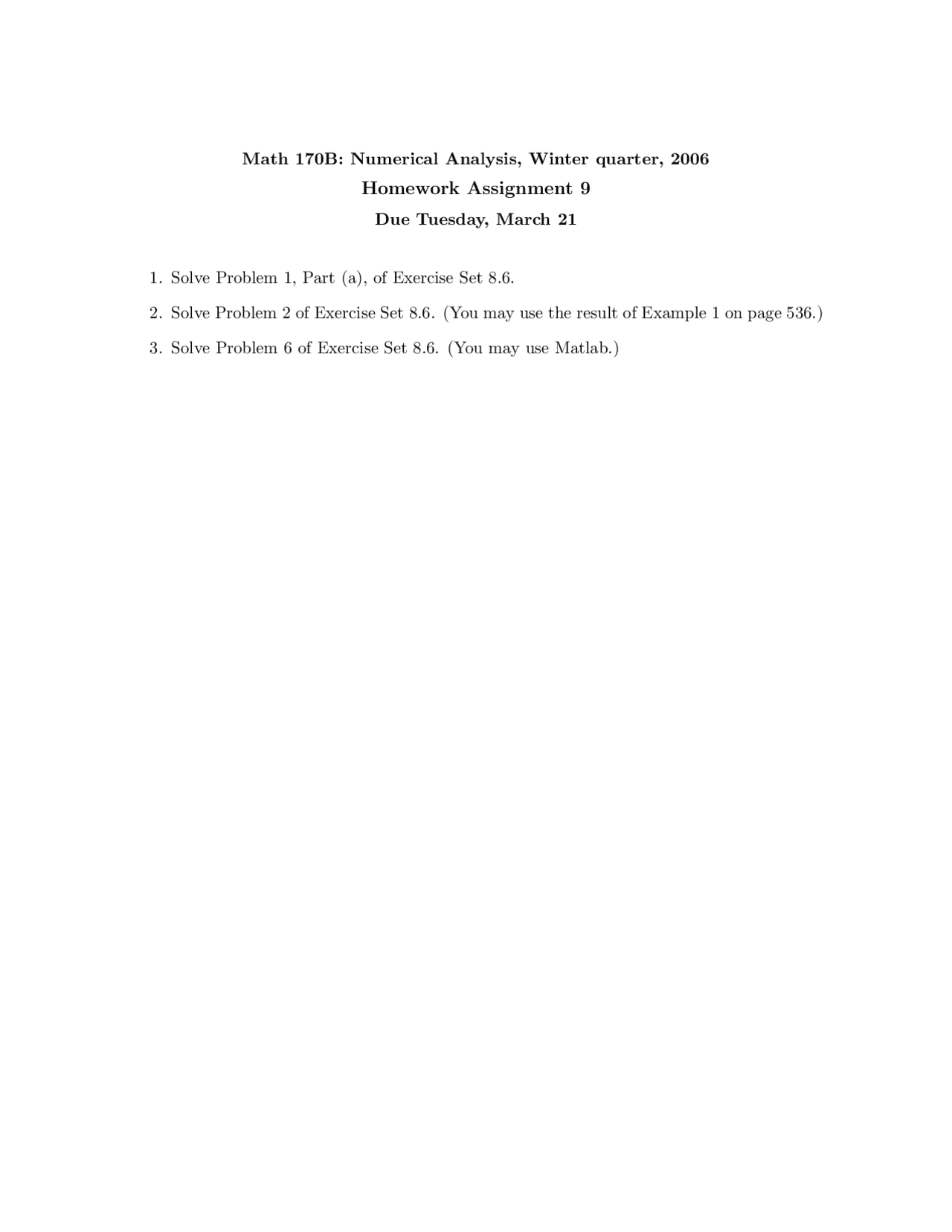 Numerical Analysis Conversation Workshop I Assignment Ltsp 21