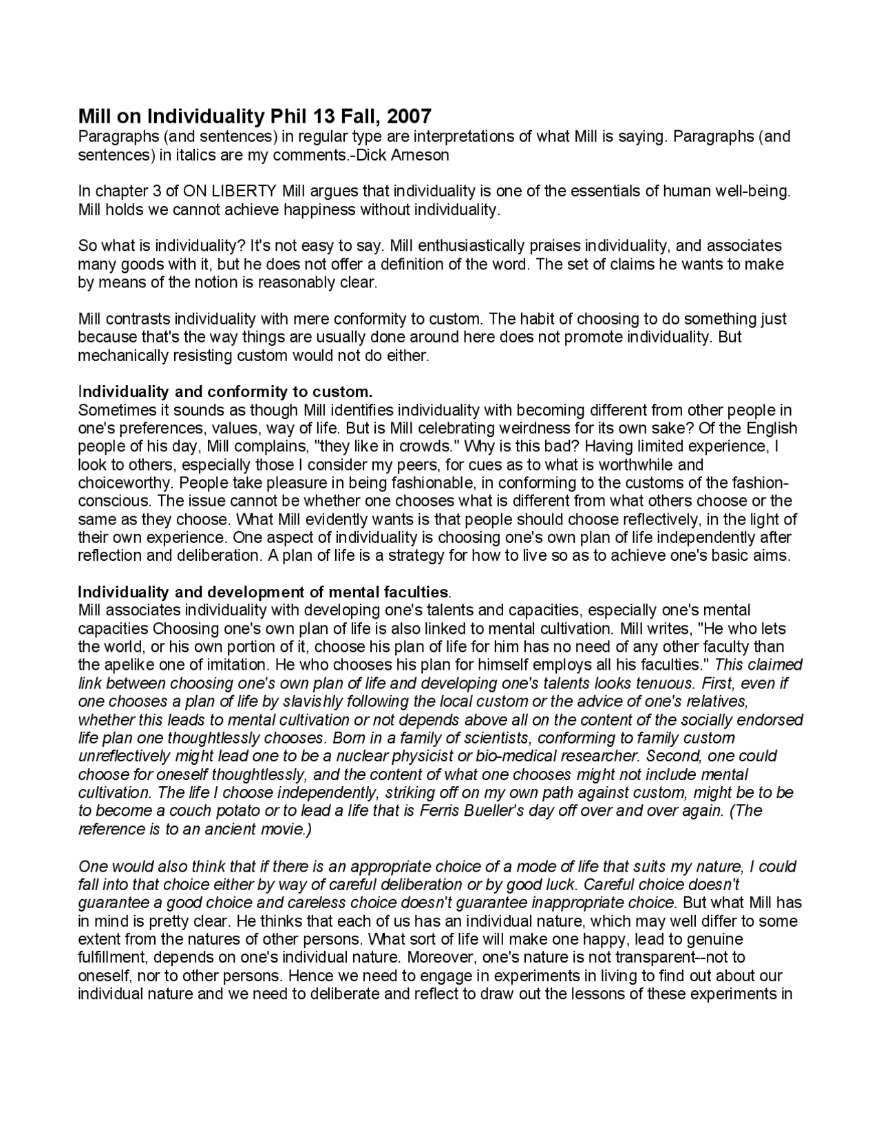 What is Individuality - Introduction to Philosophy Ethics | PHIL 13 ...