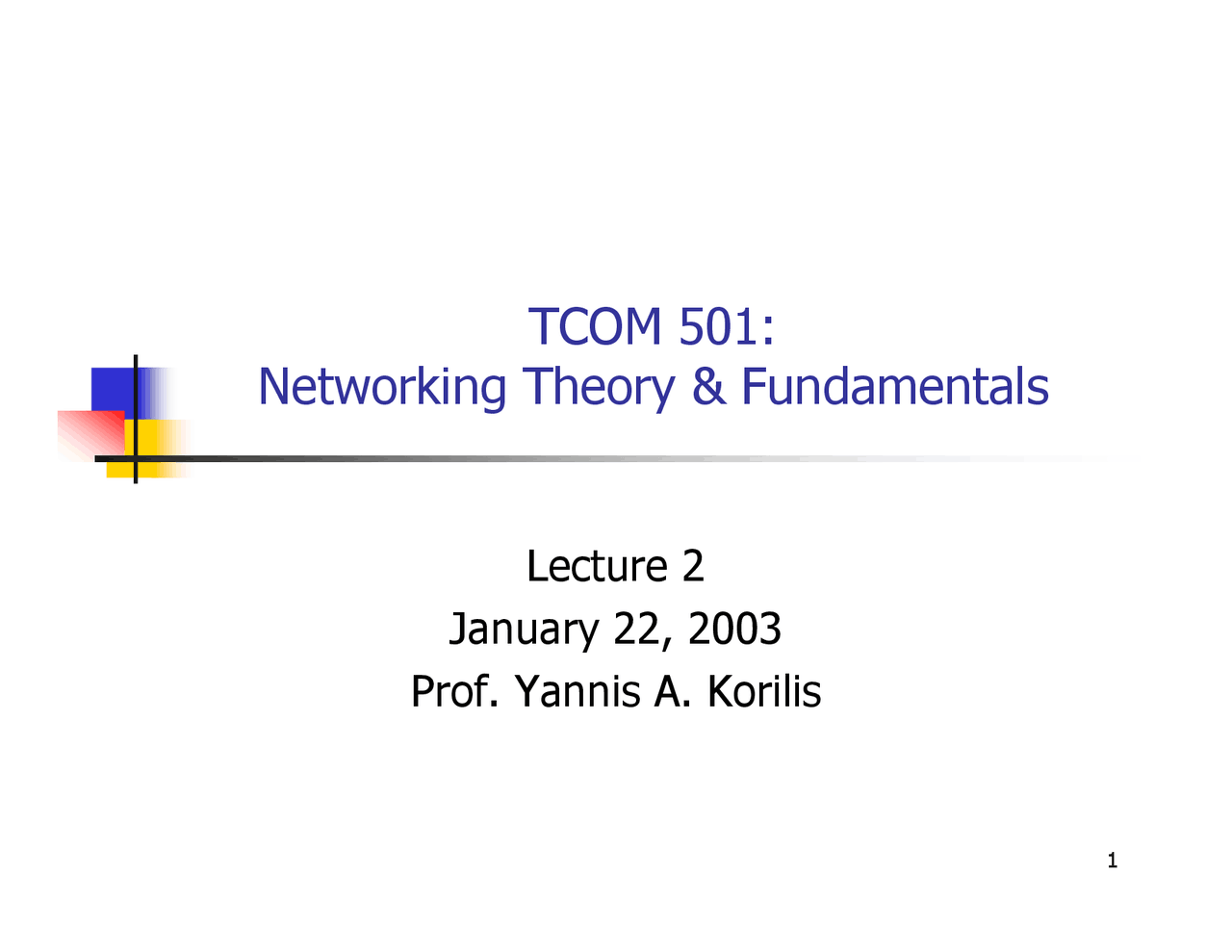 Sources Of Network Delay Lecture Slides Tcom 501 Docsity 