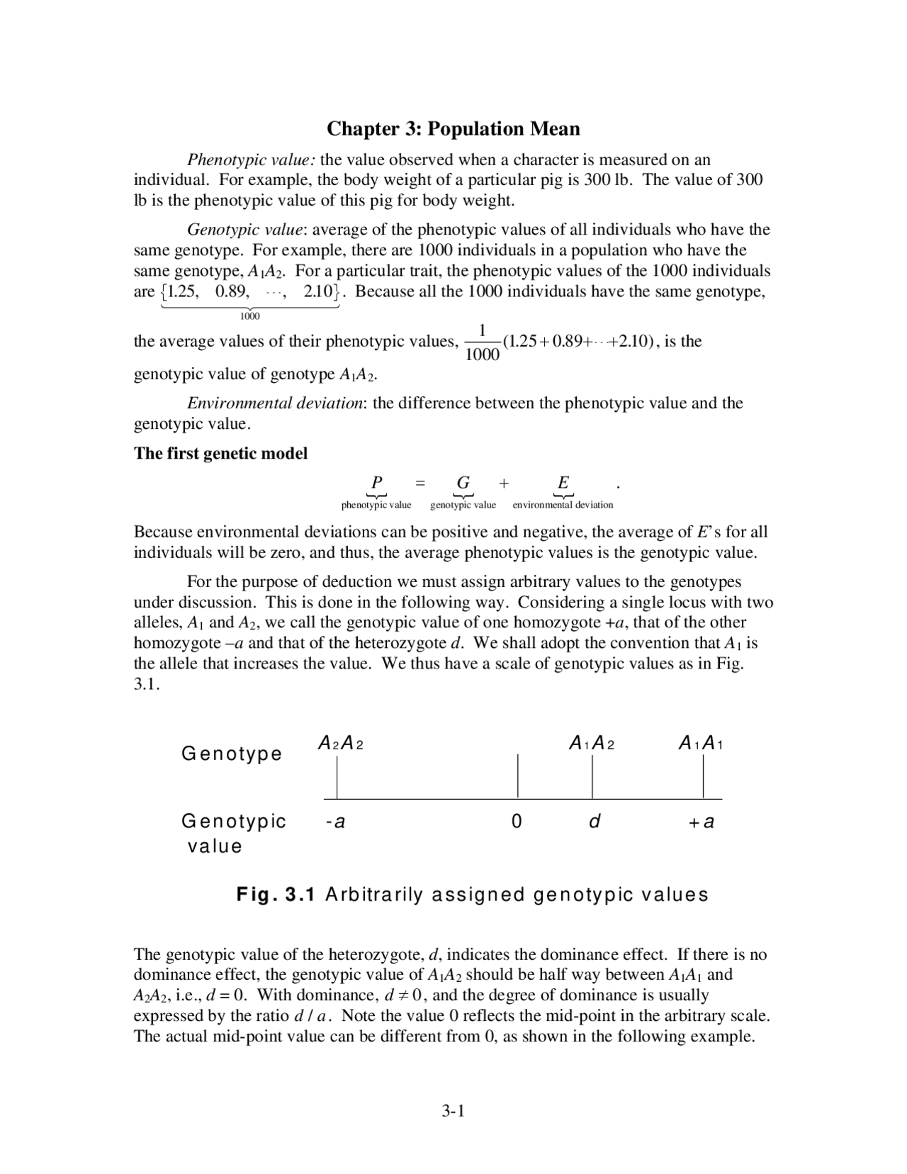 Population Mean - Quantitative Genetics - Lecture Notes | BPSC 148 ...
