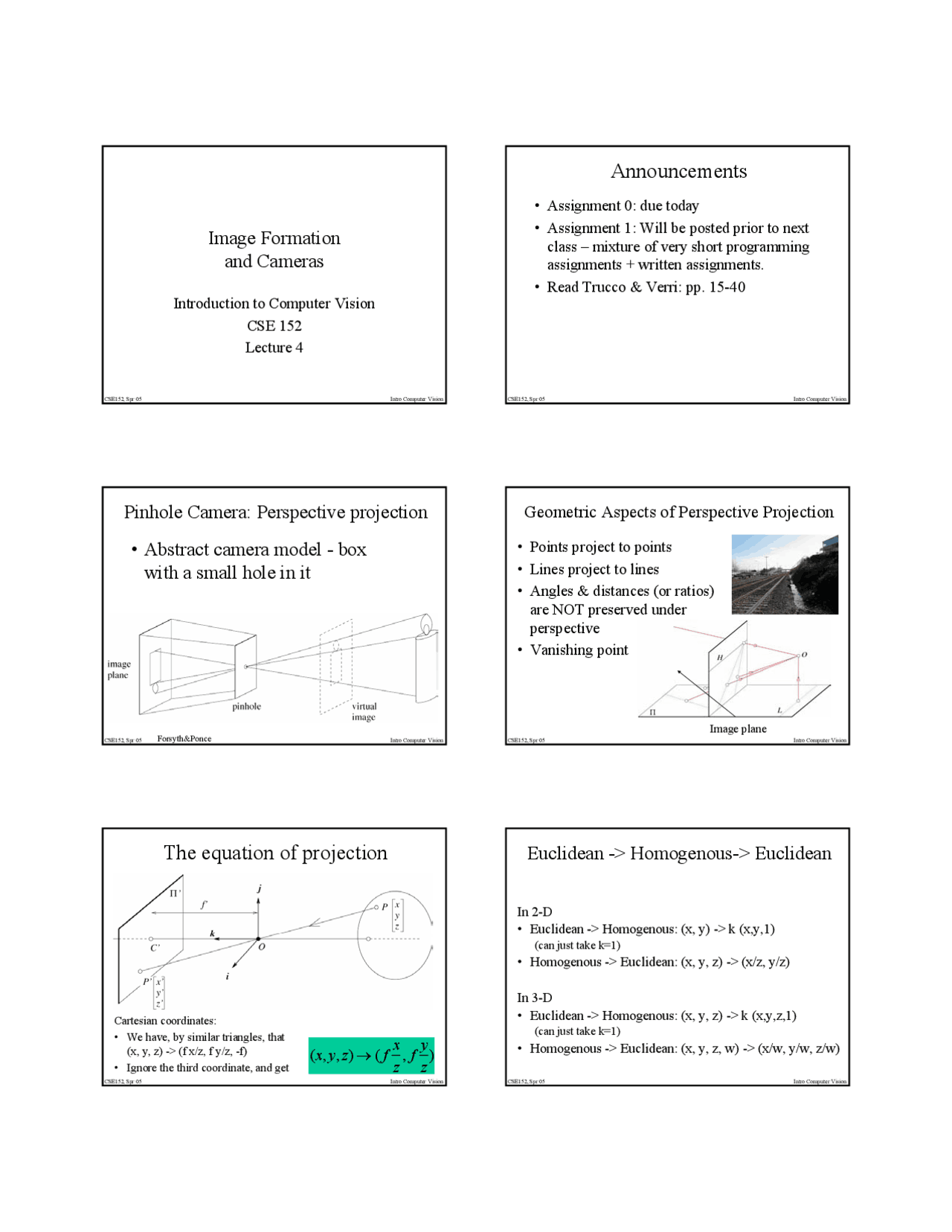 Image Formation and Cameras – Introduction to Computer Vision | CSE 152 ...