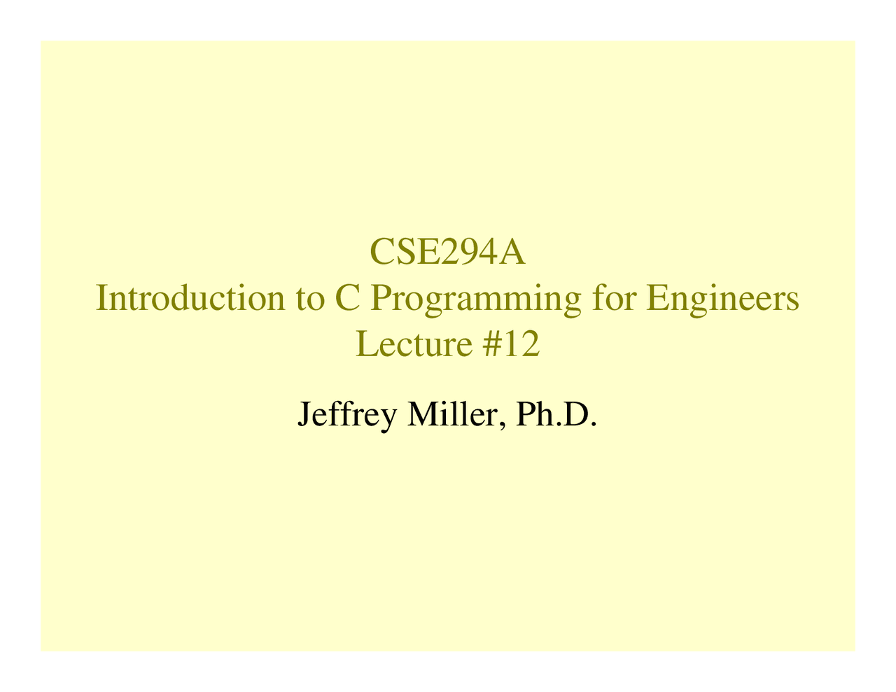 Multi Dimensional Arrays Slides Cse A205 Docsity