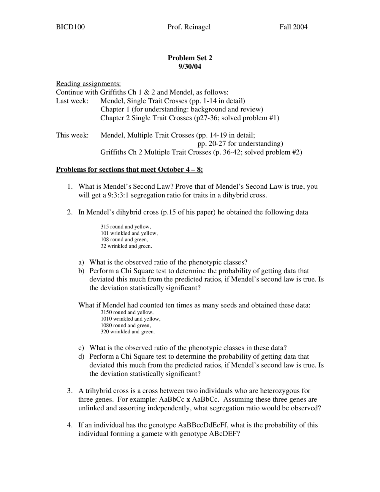 Problem Set 2 For Classical Sociological Theory Soca 100 Docsity