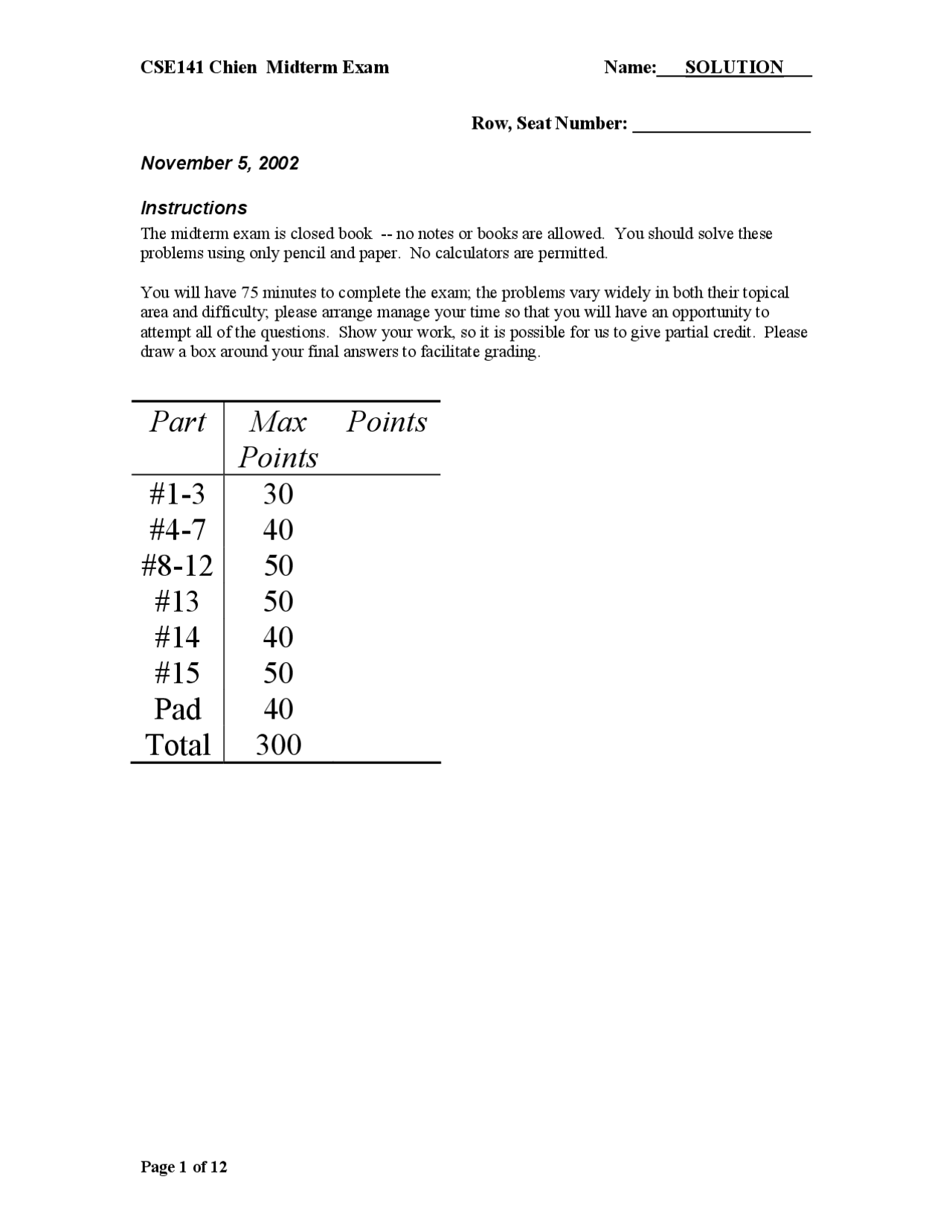 Midterm Exam With Solutions Power And Justice Poli 13 Docsity
