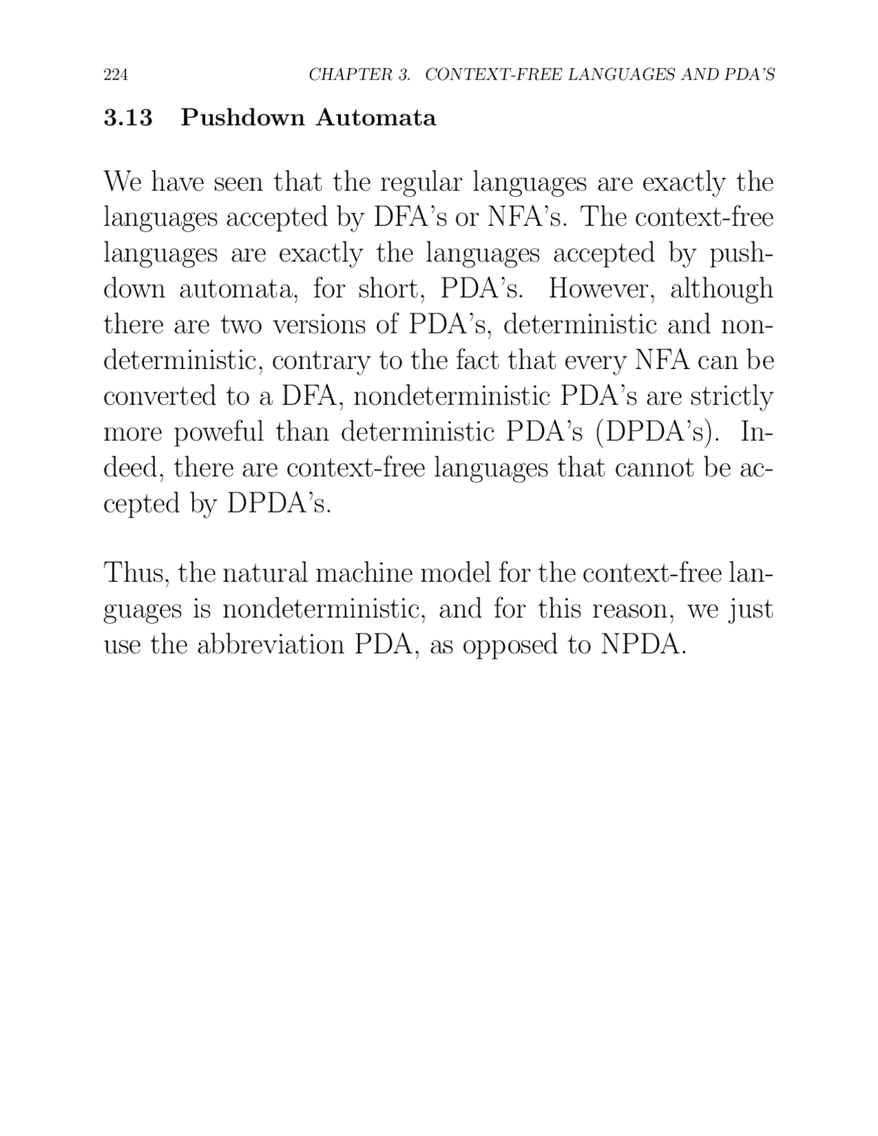 Pushdown Automata Context Free Languages And Pdas Notes Cis 511