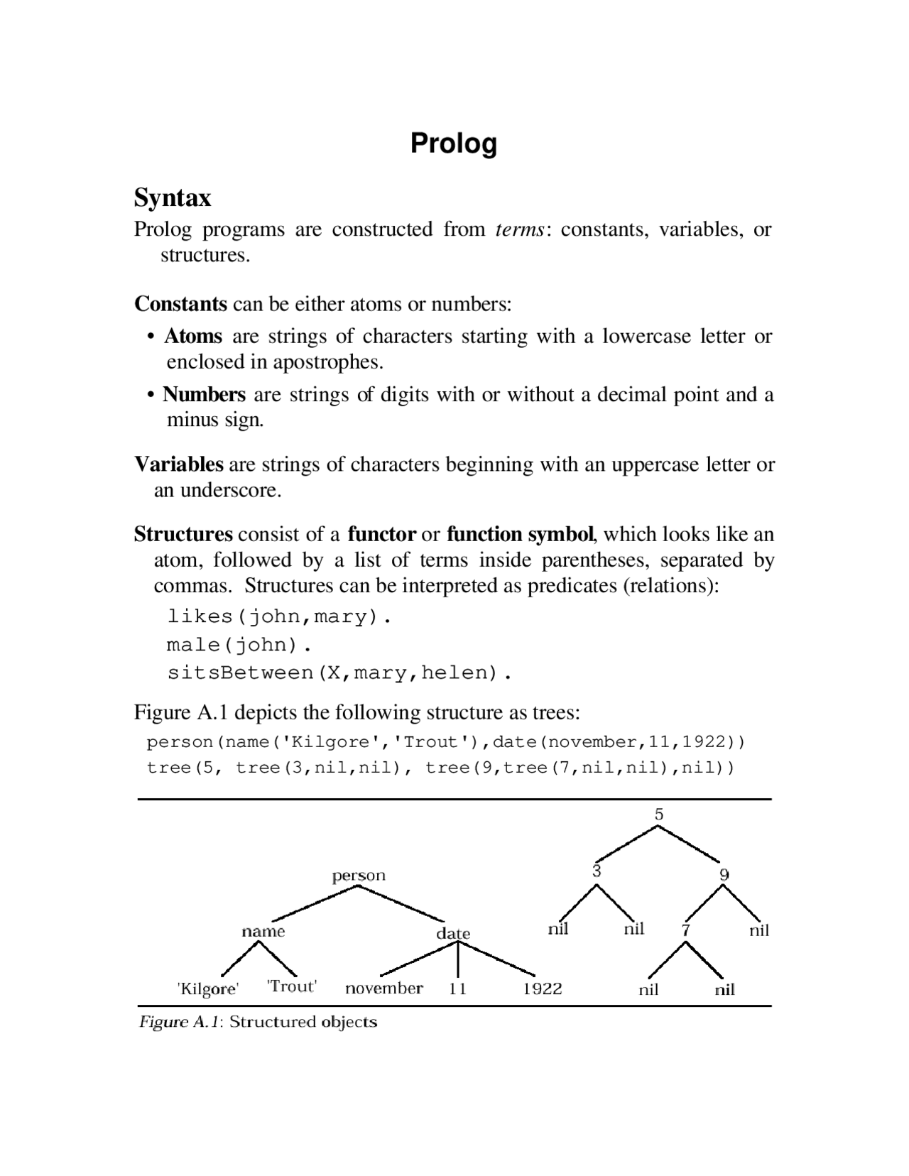 Prolog Programming Language Principal Paradigm Cse 130 Docsity