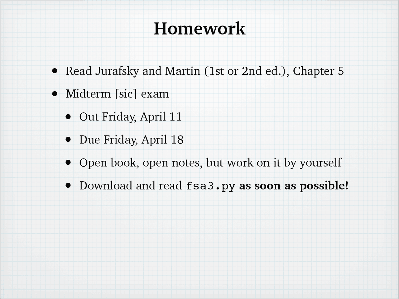 Transformation Based Learning Homework Ling 581 Docsity