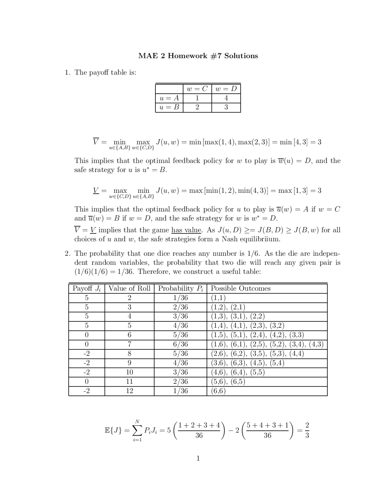 Introduction To Aerospace Engineering Homework 7 Solutions Mae 2