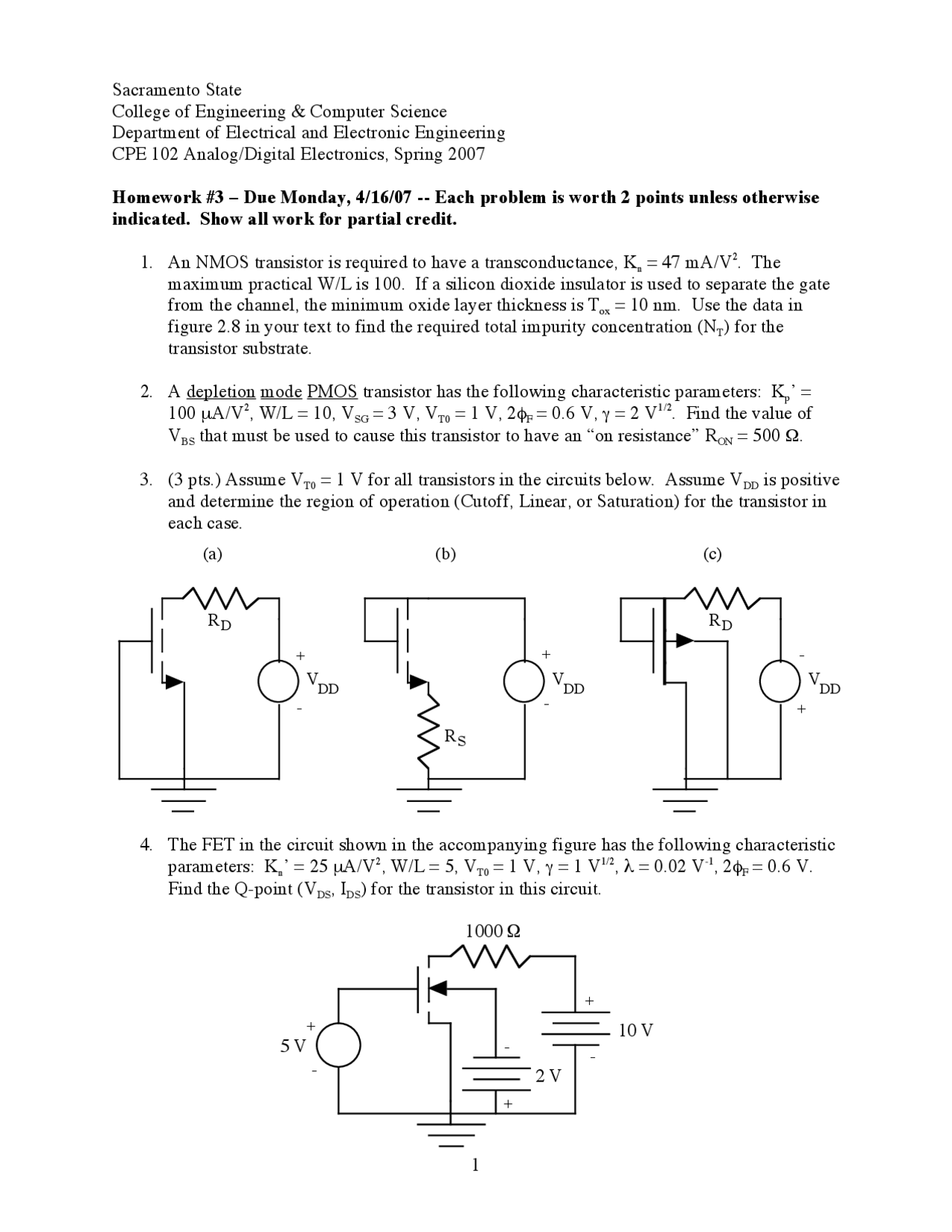 Assignment 3 Analog And Digital Electronics Cpe 102 Docsity
