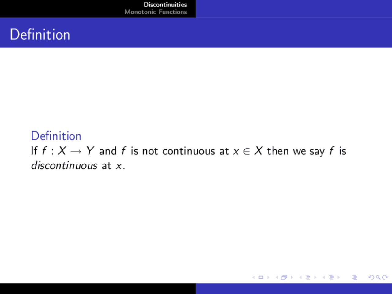 Discontinuities Monotonic Functions Lecture Slides Math 360 Docsity