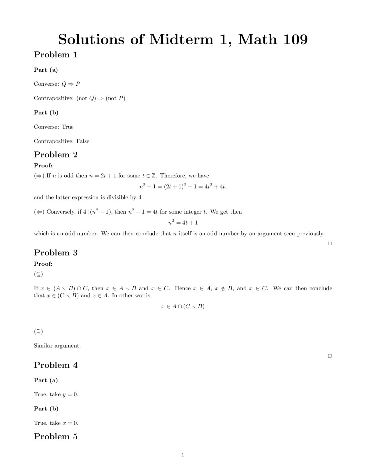 5 Solved Problems On Analysis Of Sociological Data Midterm Exam