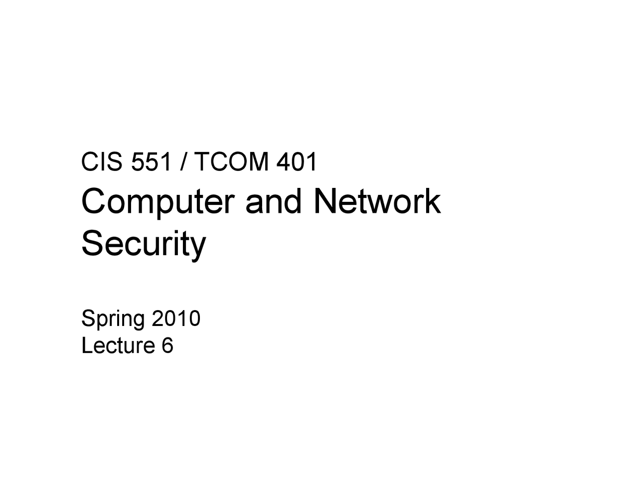Open Systems Interconnection Lecture Notes Cis 551 Docsity