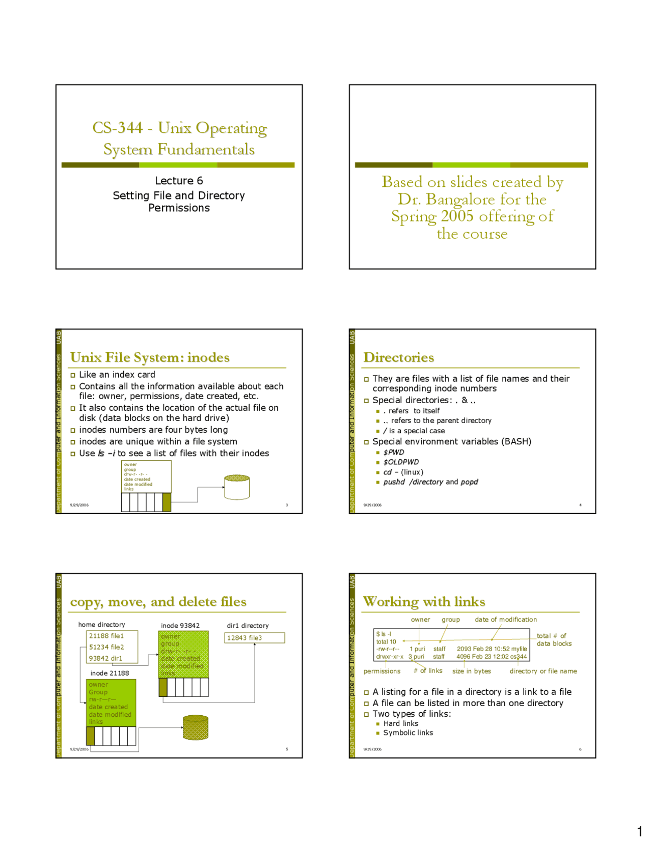 The Fundamentals of the UNIX Operating Systems | CS 333 - Docsity