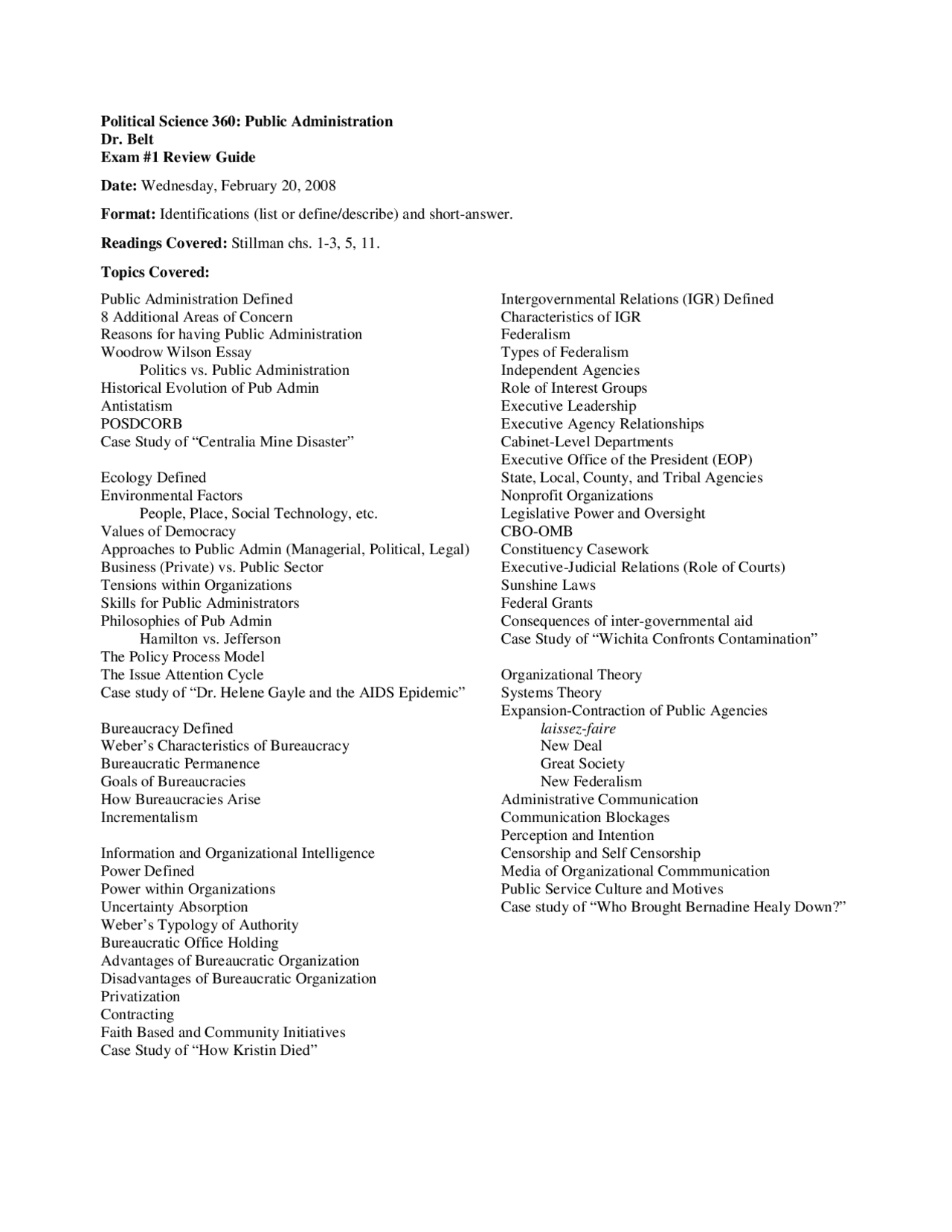 Historical Evolution of Public Administration | POLS 360 | Exams Introduction to Public ...