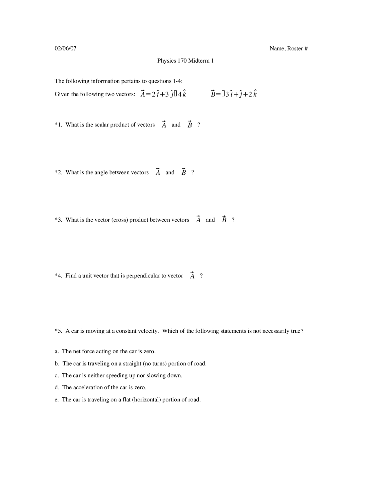 Midterm Exam 1 Questions For Volcanoes And Earthquakes Geol 170 Docsity