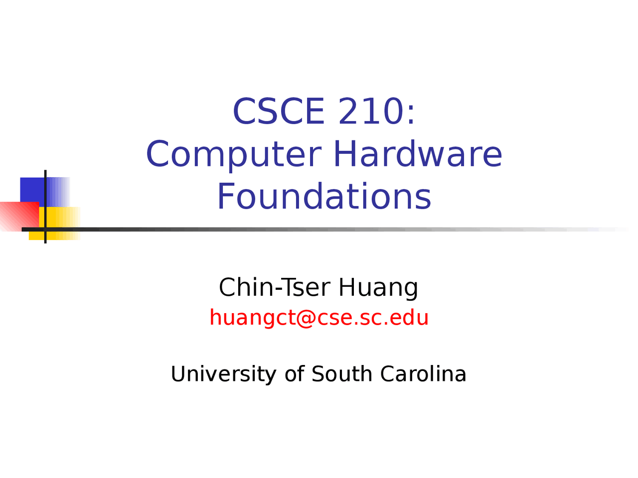 The Cpu And Memory Lecture Slides Csce 210 Docsity