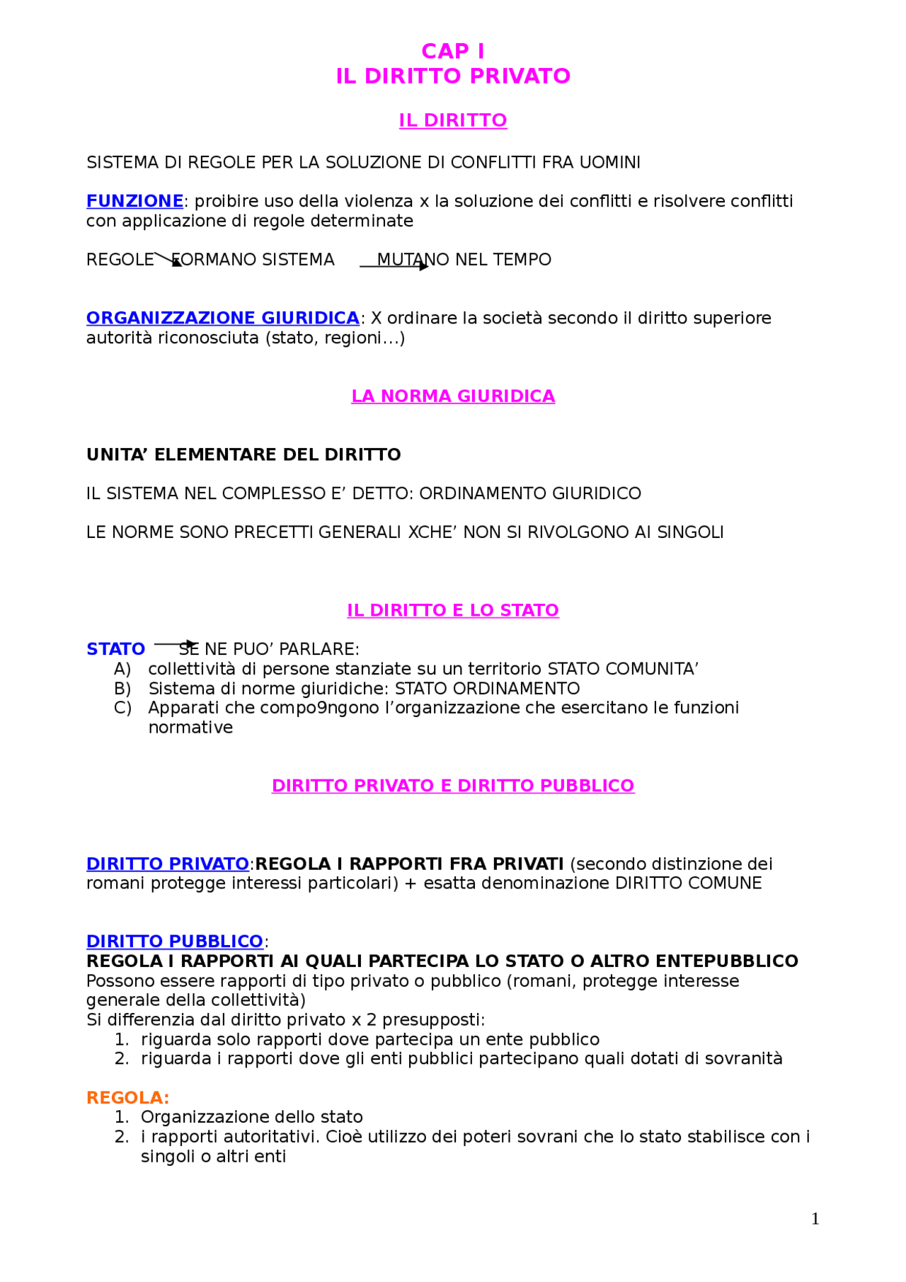 Diritto Privato Manuale Consigliato Galgano Docsity