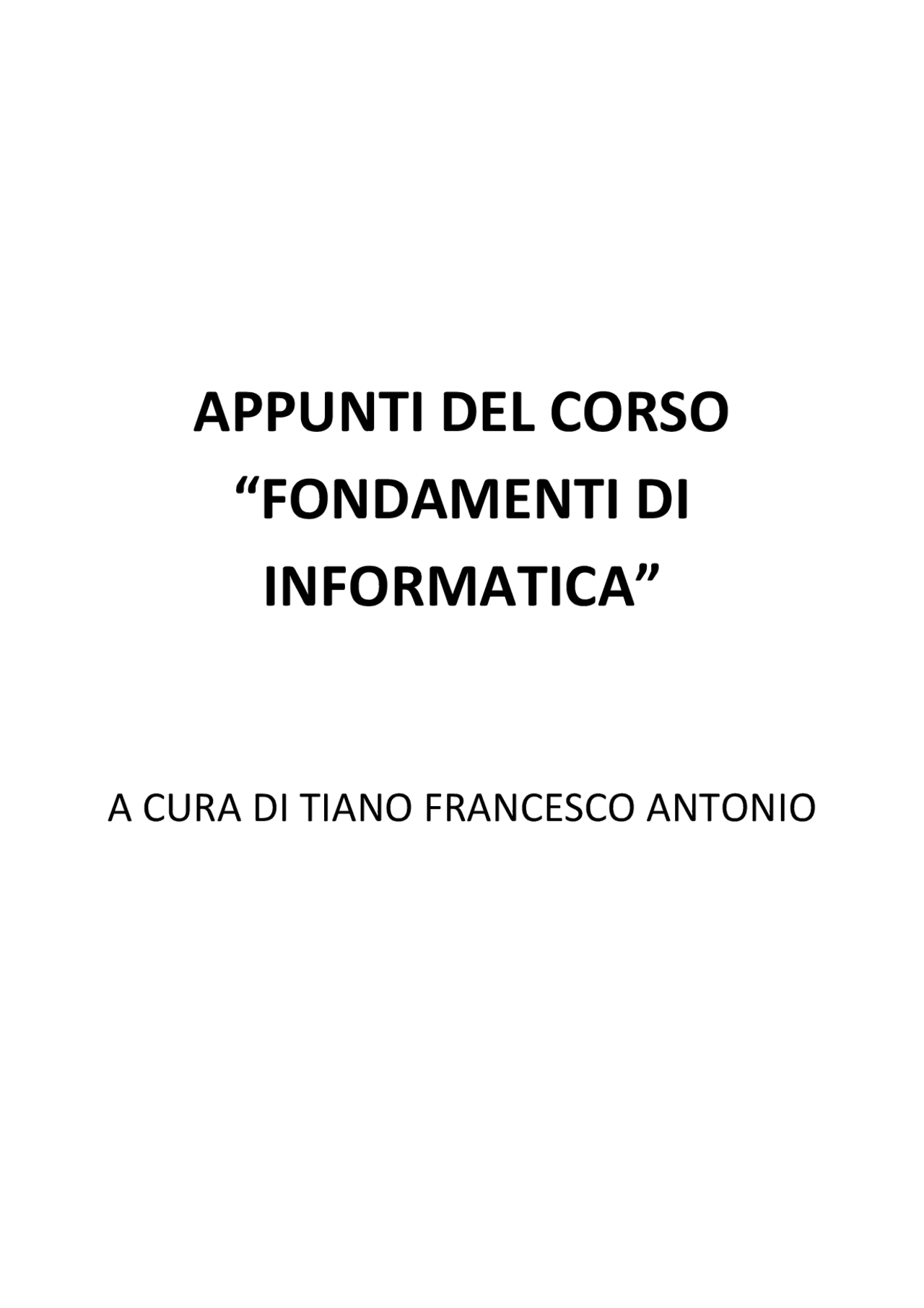 Informatica Ingegneria Docsity