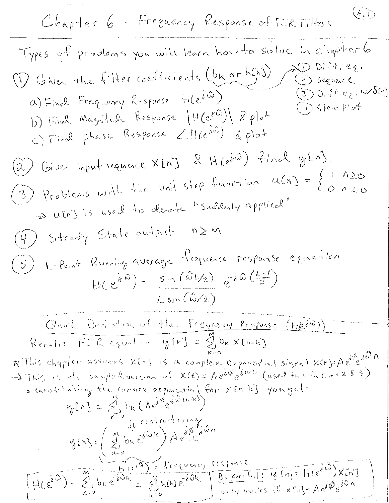 Handout Notes For Digital Signals And Filtering Ece 2713 Docsity