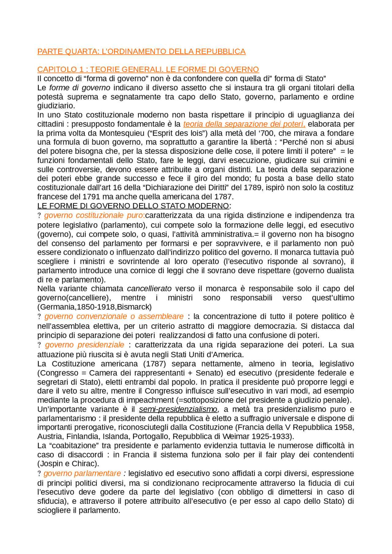 Riassunti Cuocolo Istituzioni Di Diritto Pubblico Docsity
