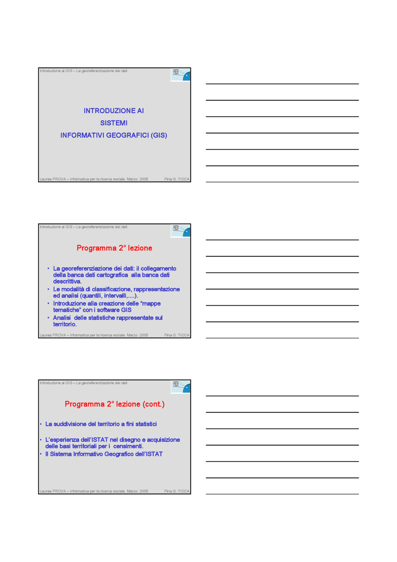 Introduzione Ai Sistemi Informativi Geografici Gis Lezione 2 Docsity