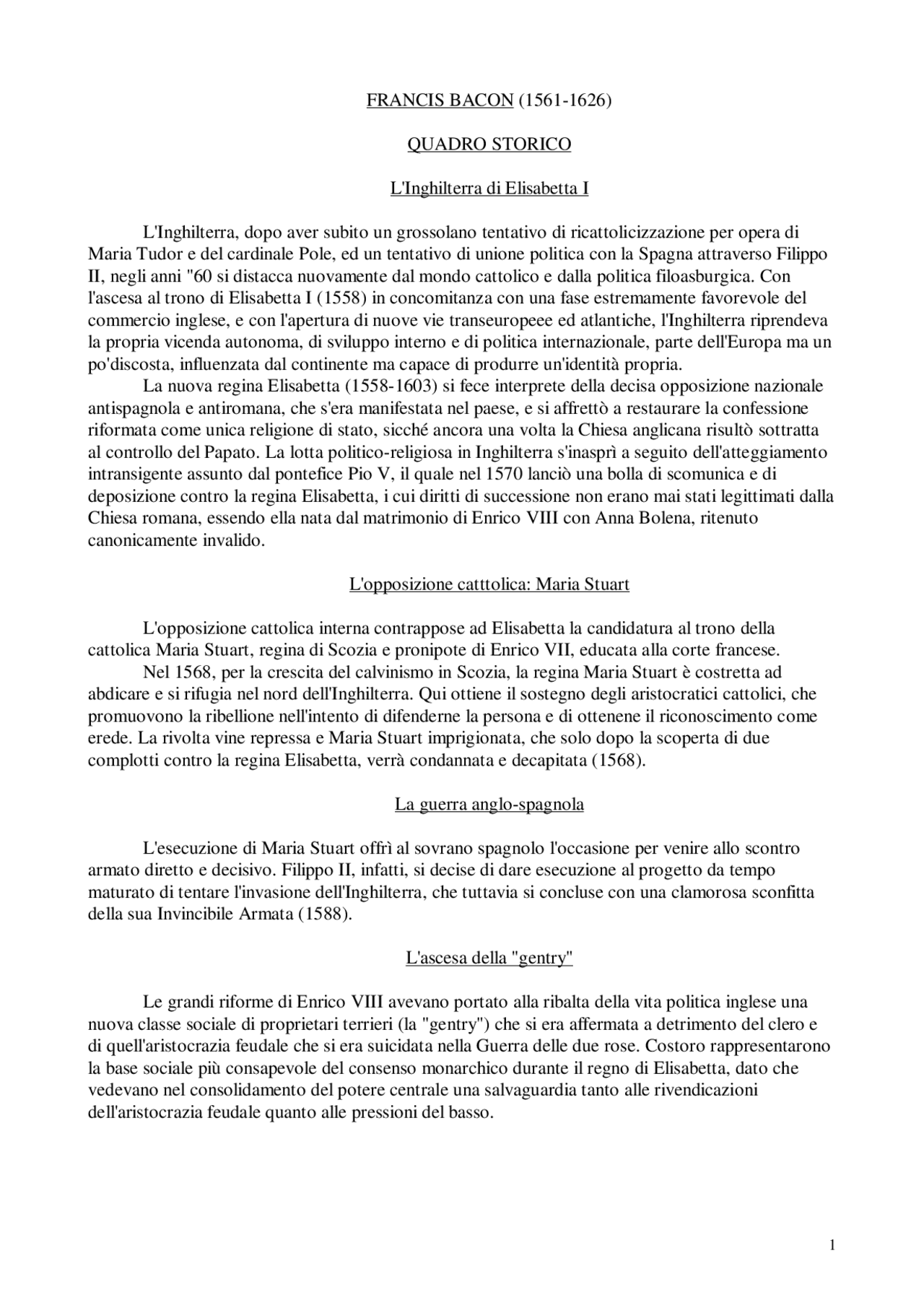 Francis Bacon Scheda Dellautore Docsity